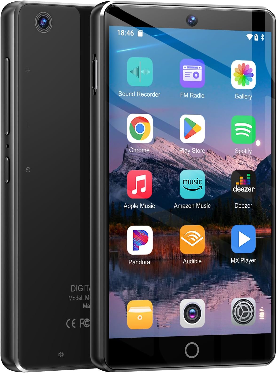 Amazon.com: 80GB MP3 Player with Bluetooth and WiFi, 4.02" IPS Touch ...