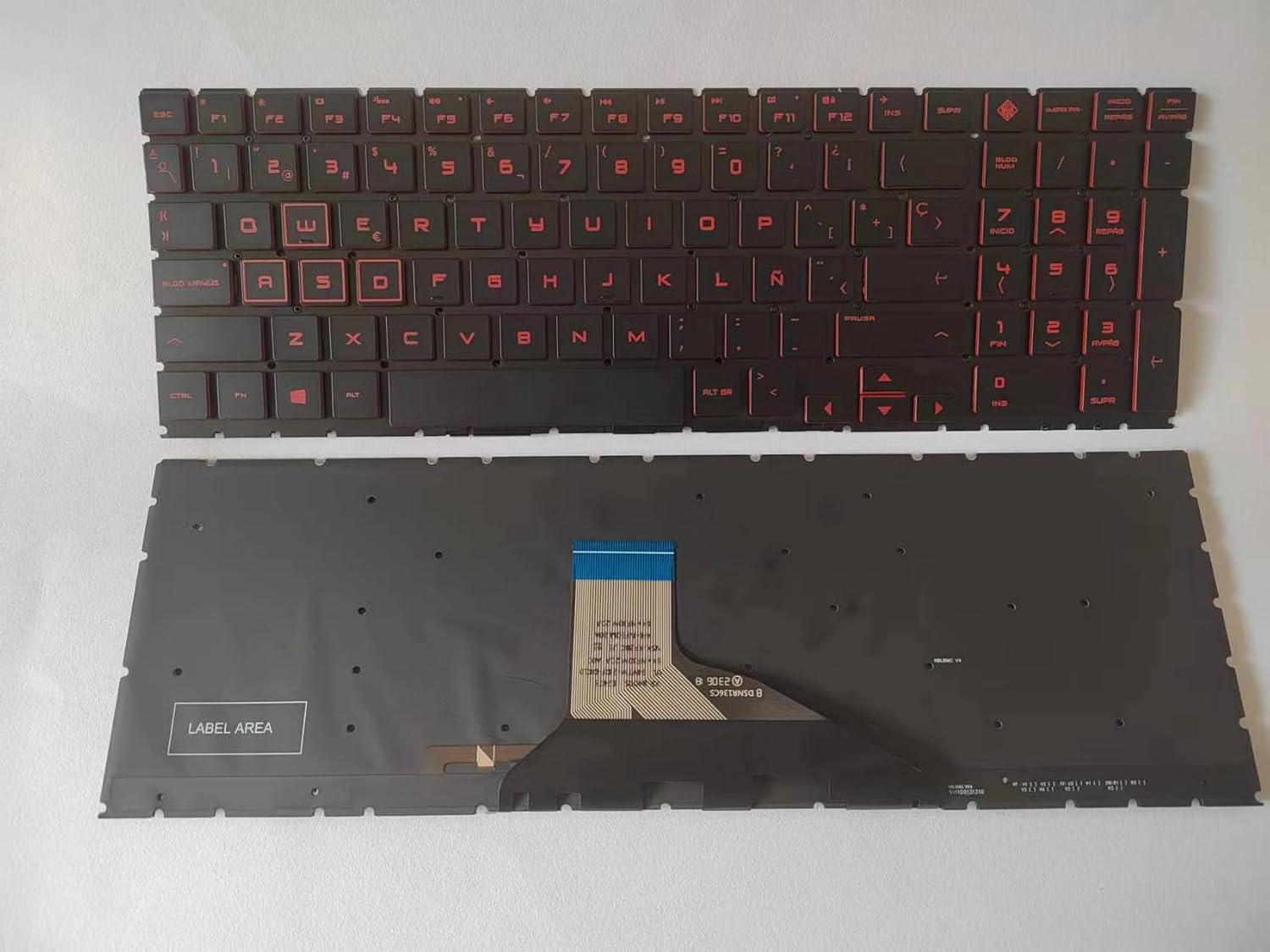Amazon.com: GeRRiT New Spanish Layout for HP Omen 15-DC 15-DC0020CA 15 ...