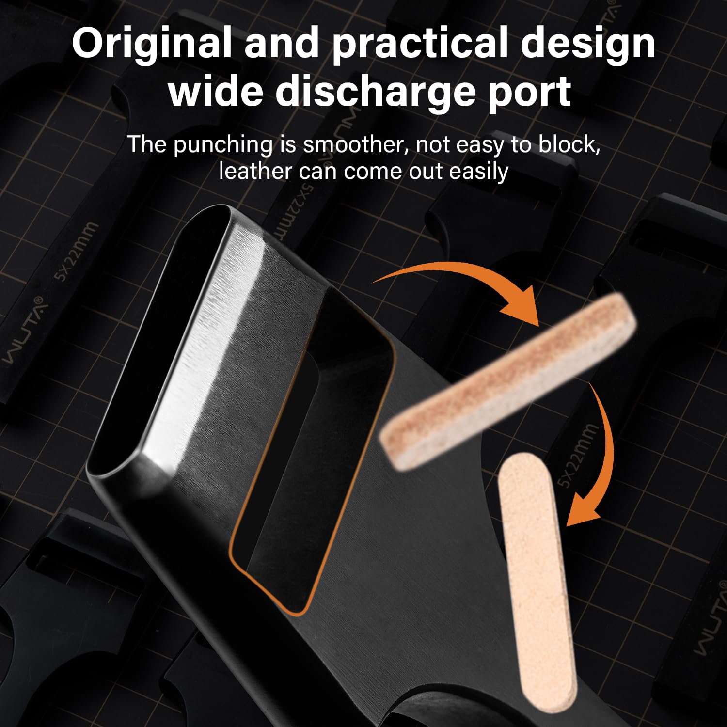 Snapklik.com : WUTA 5 Pcs Leather Belt Hole Puncher Oval Cutter Strap ...