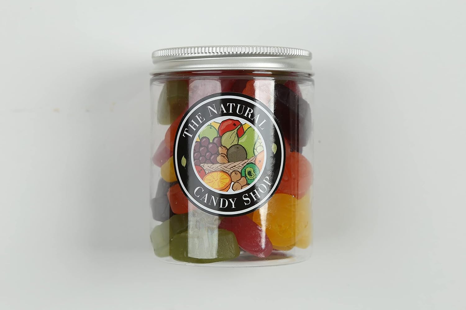 Natural Candy Shop,Natural Wine Gums Candy Jar 220g x 9 units : Amazon ...
