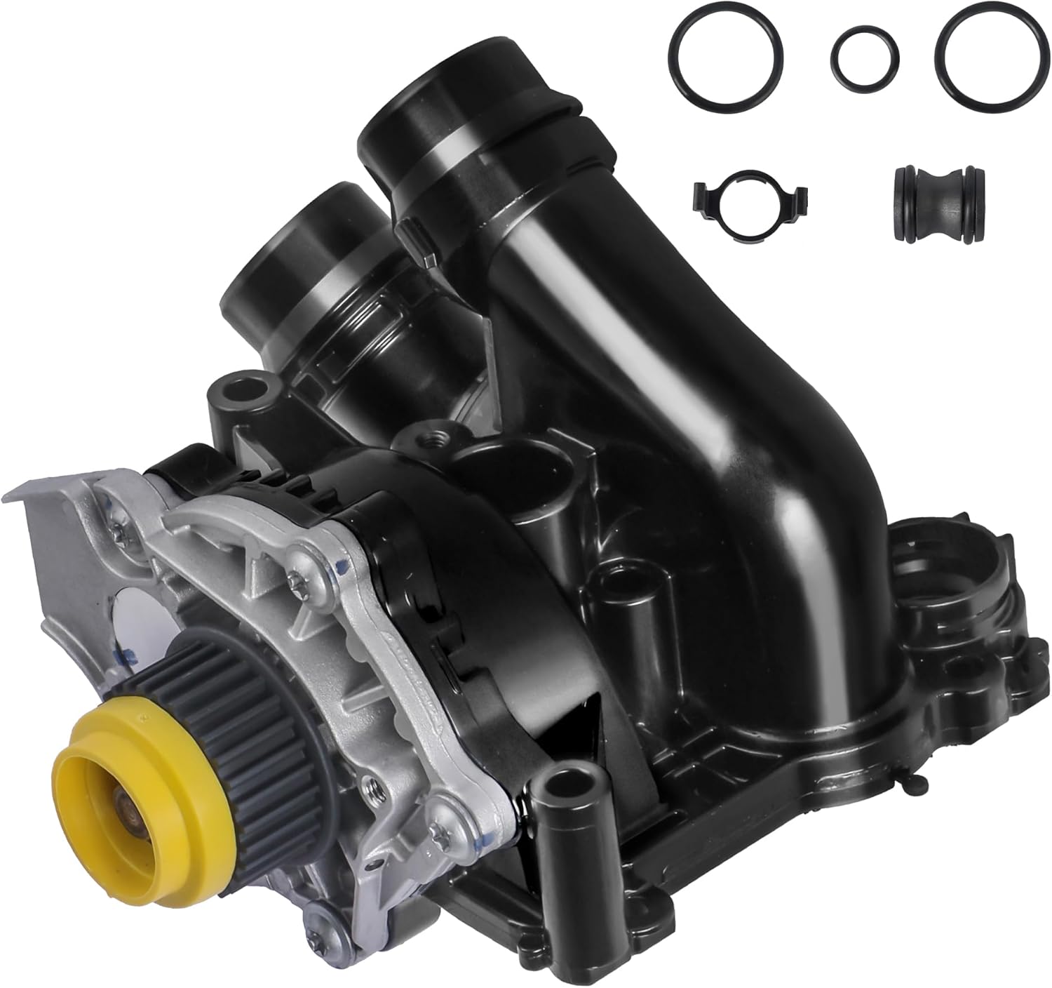 AUTOSTARSHIP - Bomba de agua de aluminio para motor compatible con Audi ...
