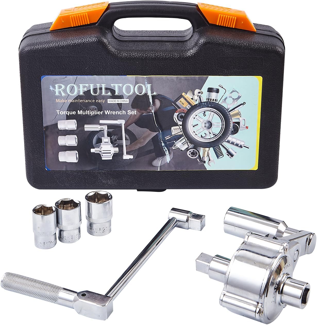 Rolfutool Torque Multiplier Wrench, Heavy Duty Extension Wrench Set ...
