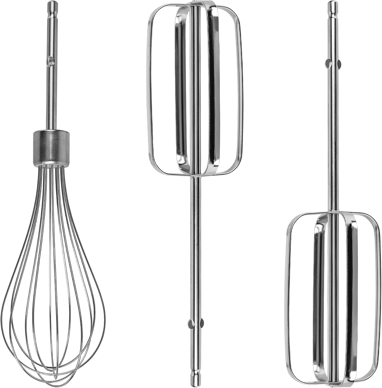 Amazon.com: Linkidea Hand Mixer Beaters Set of 3, 304 Stainless Steel ...
