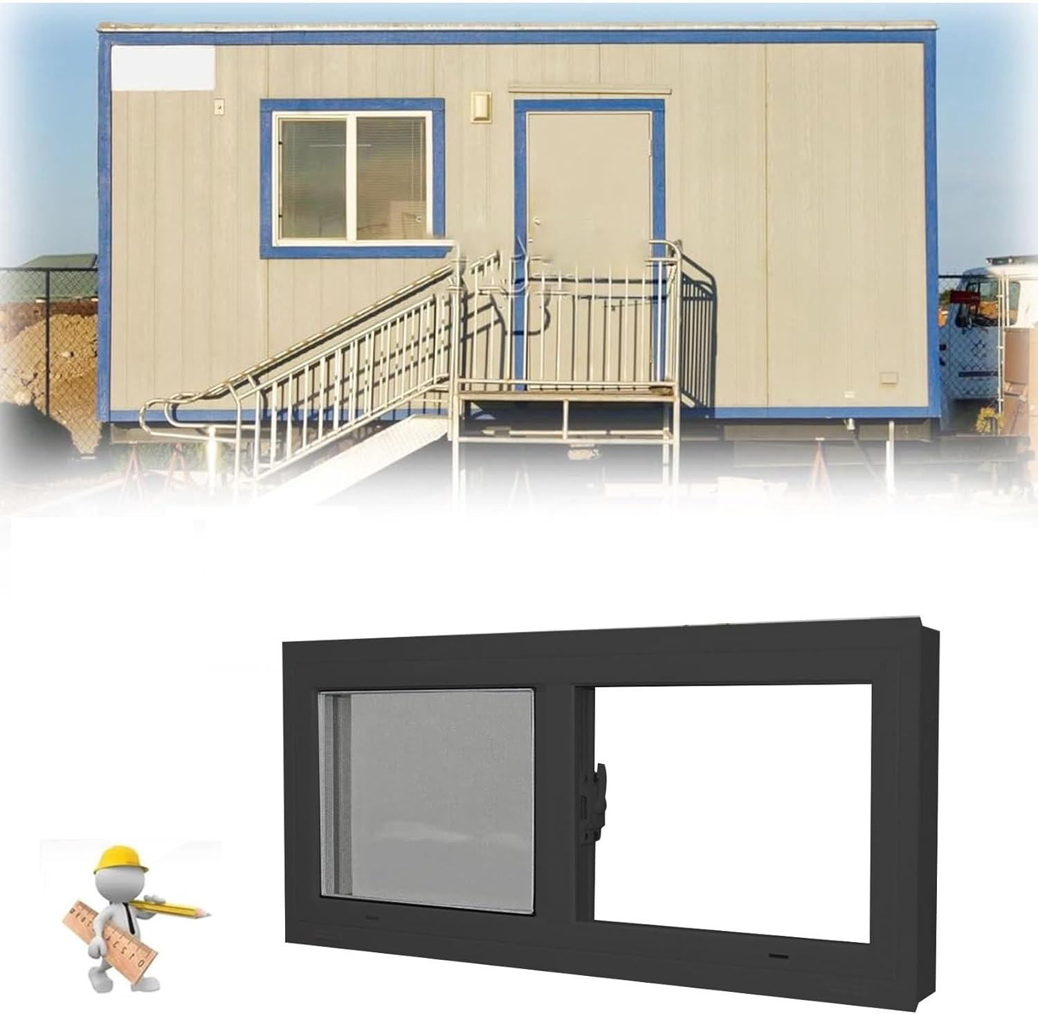 Basement Replacement Window, Small Horizontal Sliding Windows with ...