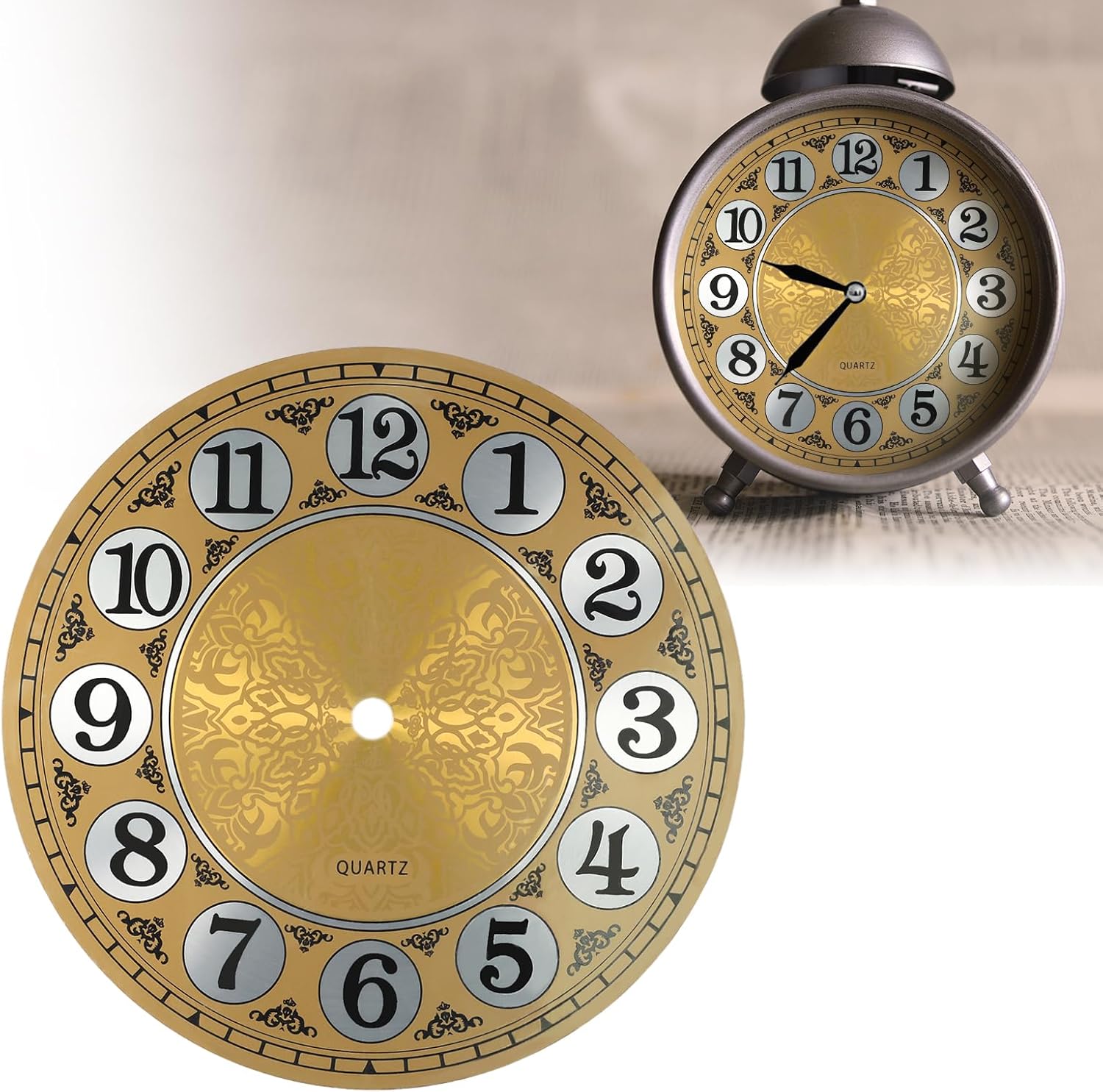 Amazon.com: HOgardenME Aluminium Wall Clock Dial Face, 7 inch Diameter ...