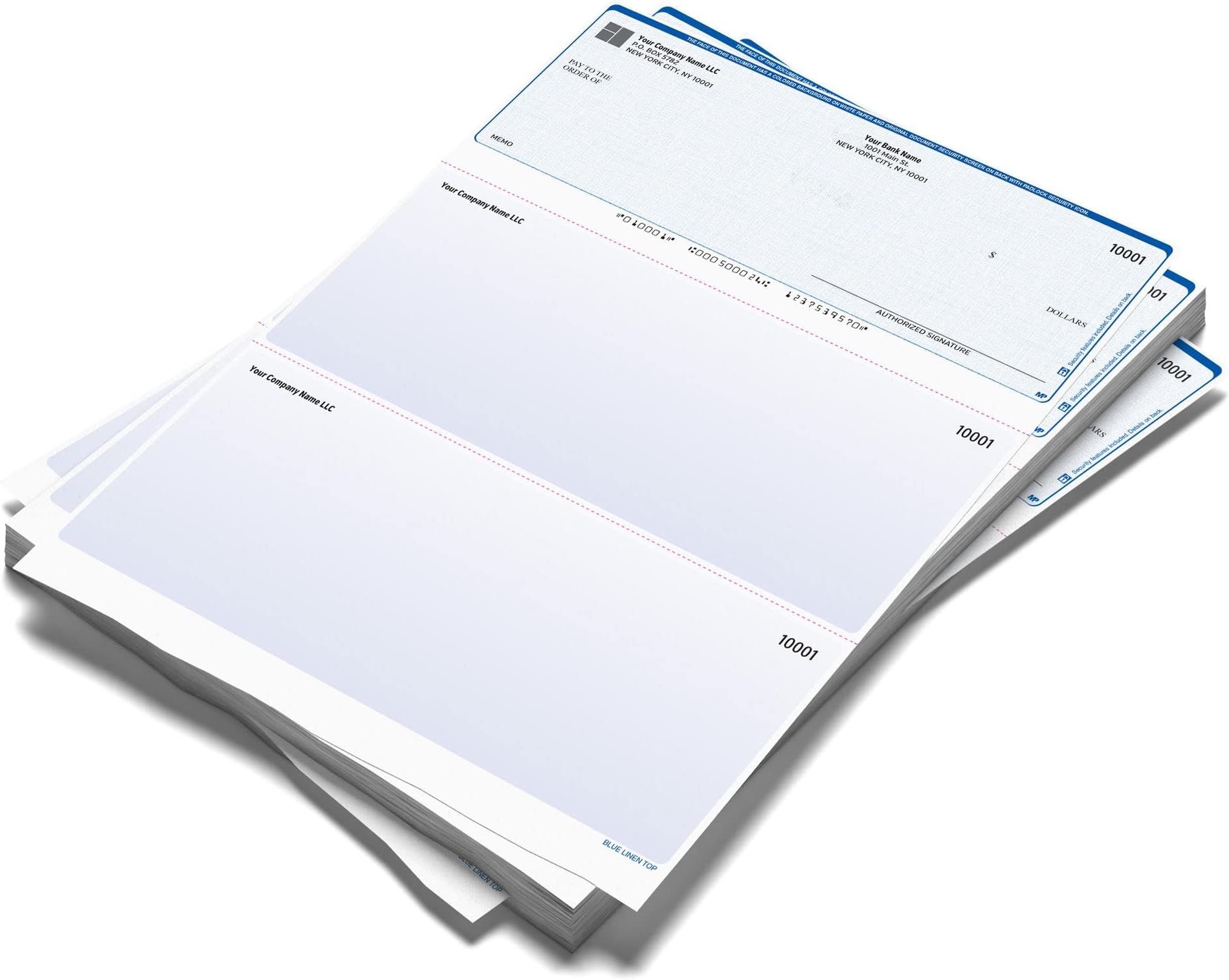 Amazon.com : Computer Checks Compatible W/Quickbooks Check On Top [500 ...