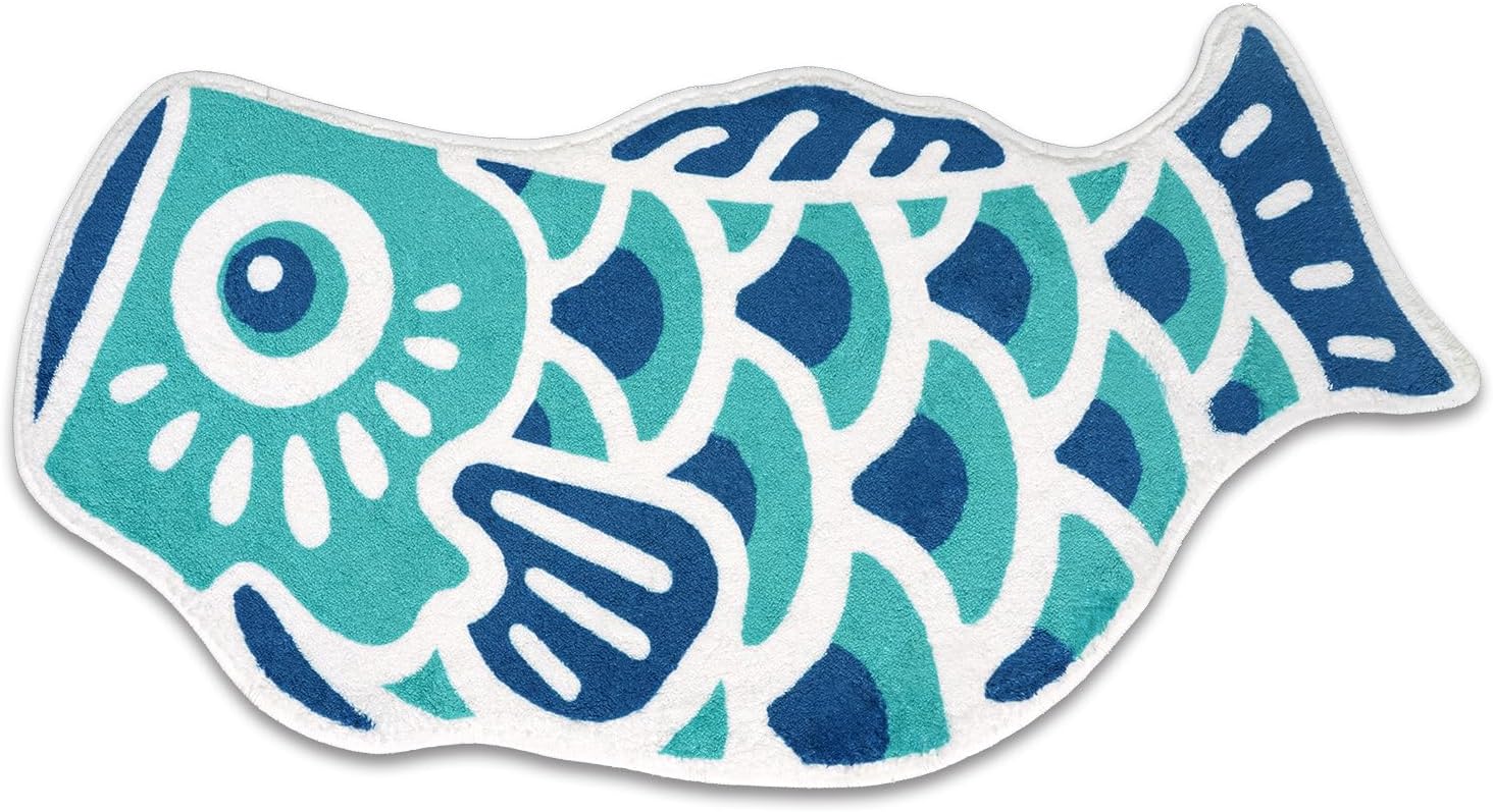 Amazon.com: Kitcmat Cute Bath Mat Non-Slip Absorbent Bathroom Rug in ...