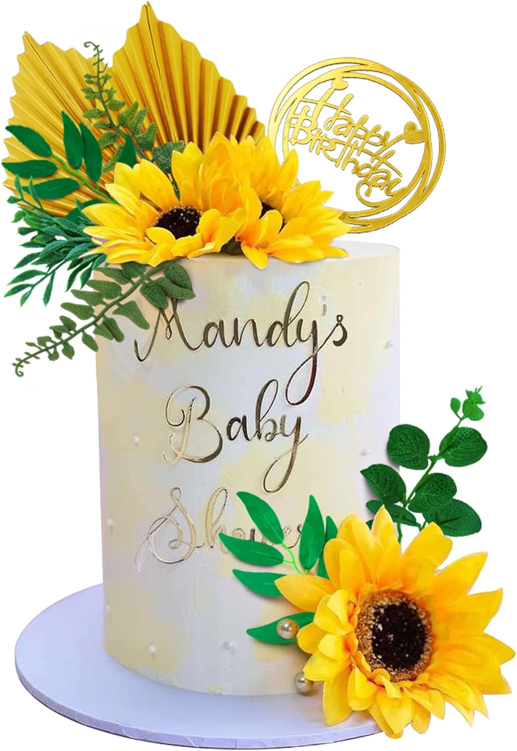 Amazon.com: 18 PCS Sunflower Cake Toppers, Sunflower Cake Decoration ...