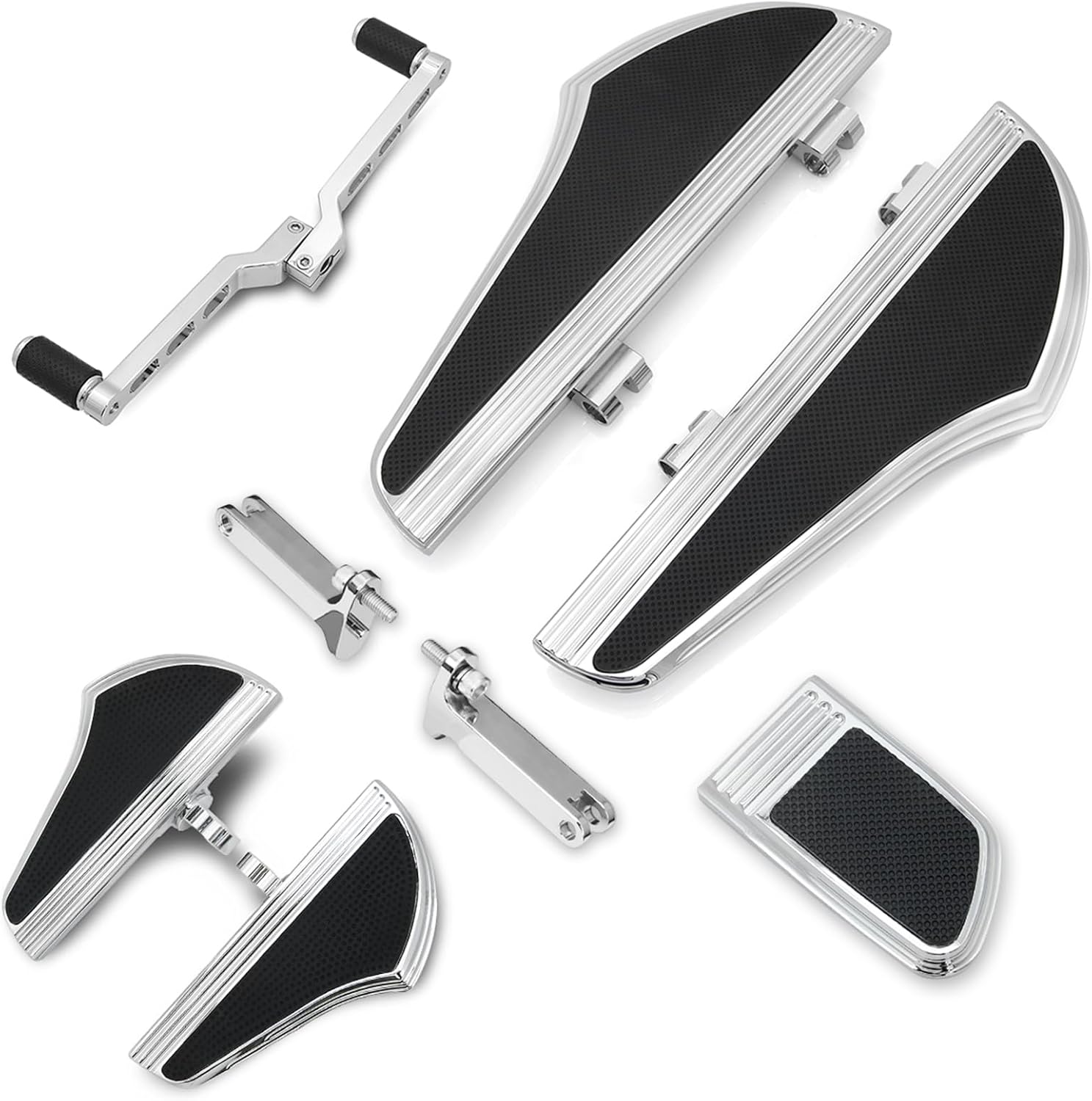 Amazon.com: HAPPY-MOTOR Defiance Driver Floorboards for Harley Davidson ...