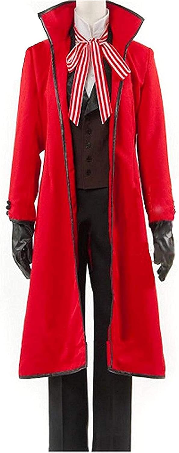 Amazon.com: Hannahcos Grell Sutcliff Red Uniform Halloween Carnival ...
