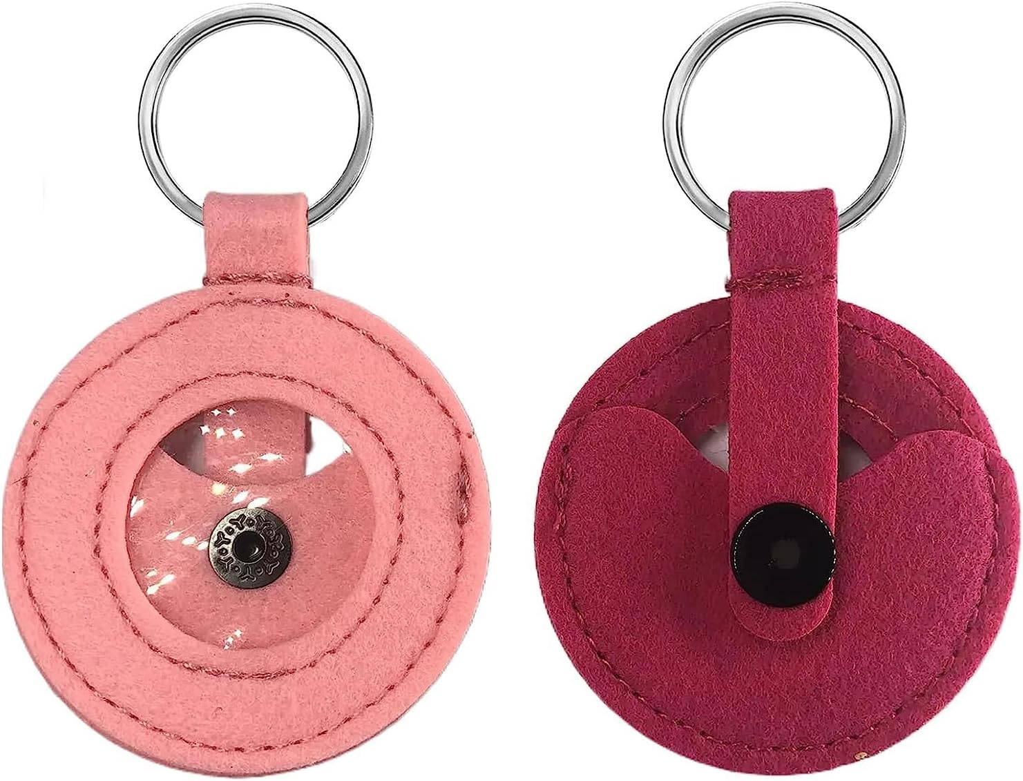 Amazon.com: NEW improved design. Genuine Leather Keychain for Grocery ...