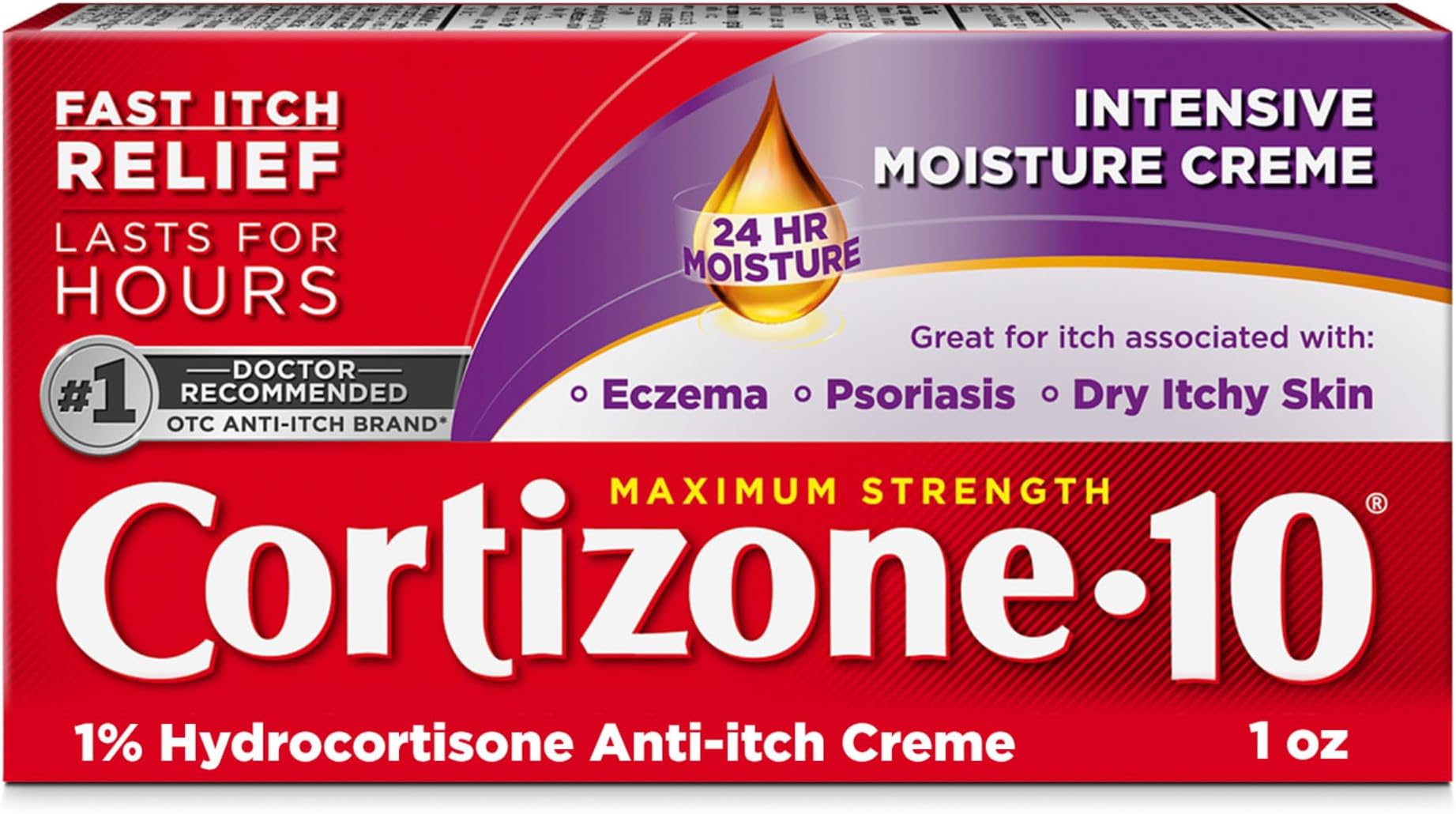 Amazon.com: Cortizone 10 Maximum Strength Intensive Moisture Anti-Itch ...