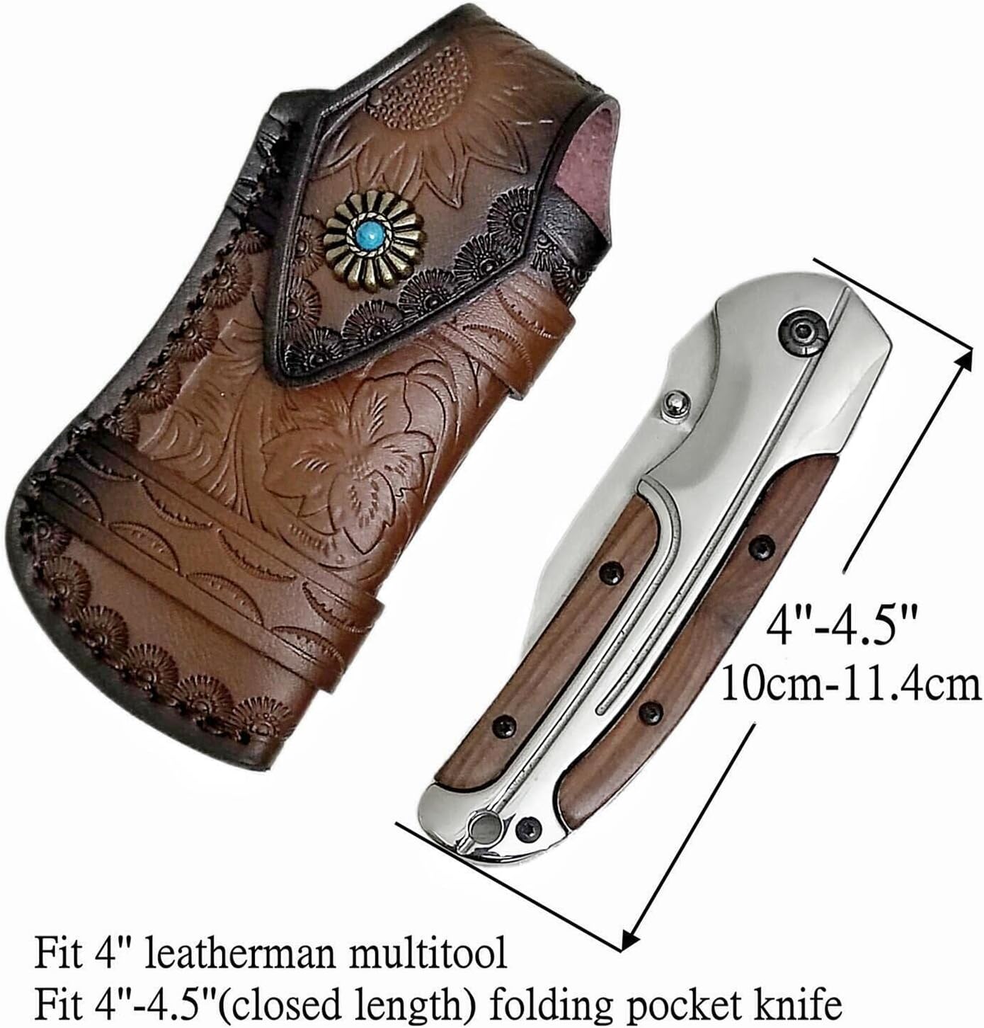Horizontally Carry Pocket Knife Sheaths for 4”-4,5” Knives – Yaxa Costa ...