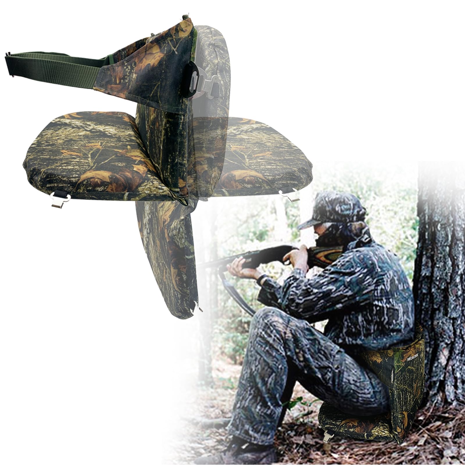 Amazon.com: Portable Hunting Seat Cushion Pad, Camo Tree Seats Cushion ...
