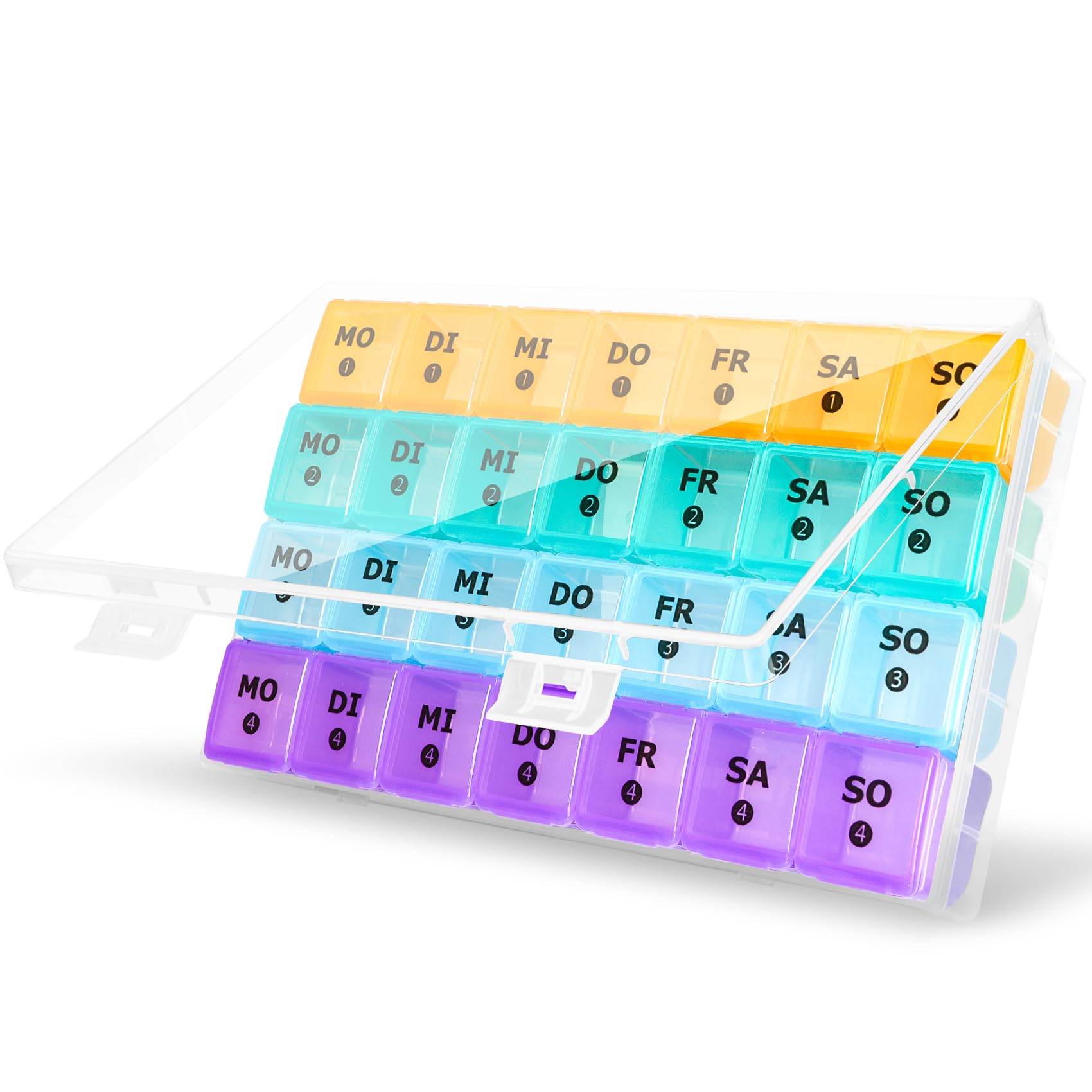 Tablettenbox Monat 28 Tage Pillendose, Große Tablettenbox Monat ...