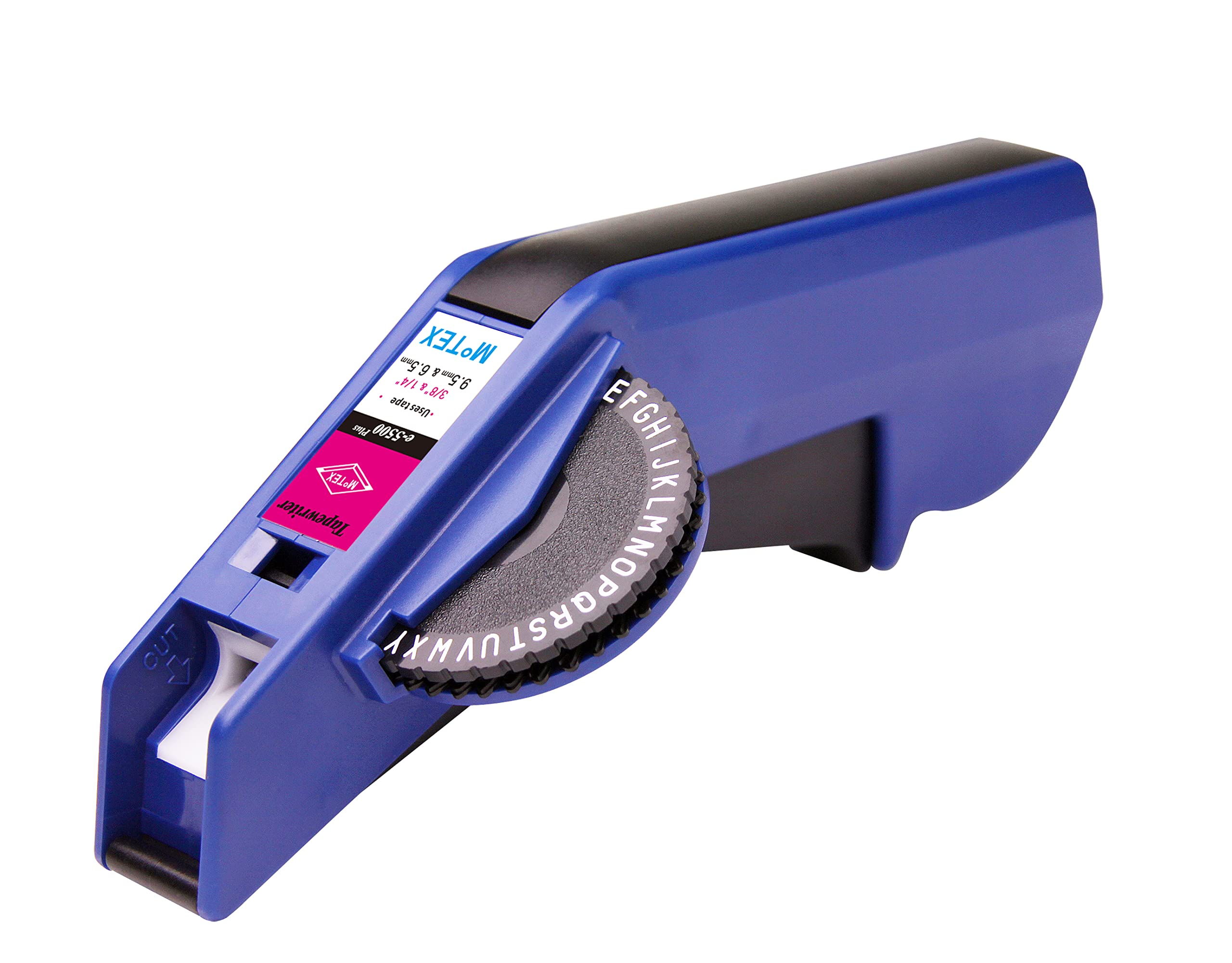 Motex E-505 Embossing Label Maker (Tape Writer) - Made in Korea (Blue ...