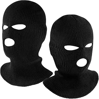 cotaour 2 Packs 3 Hole Balaclava Full Face Mask Unisex Winter Neck Warm ...