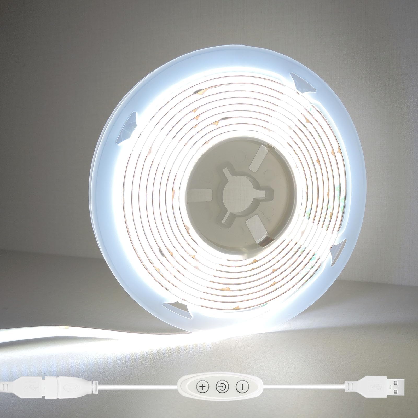 Amazon.com: Aclorol 12 Volt Led Strip Lights COB 16.4ft Led Strip ...
