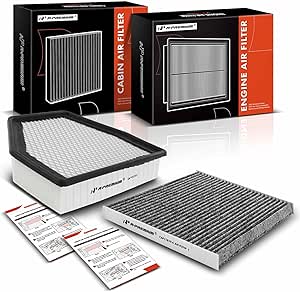 Amazon.com: A-Premium 2-PC Engine & Cabin Air Filter with Activated ...