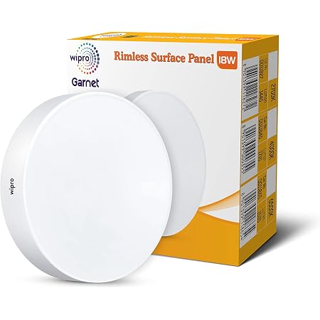 Buy Wipro Garnet 18W Rimless Round LED Surface Panel | Warm White Light ...