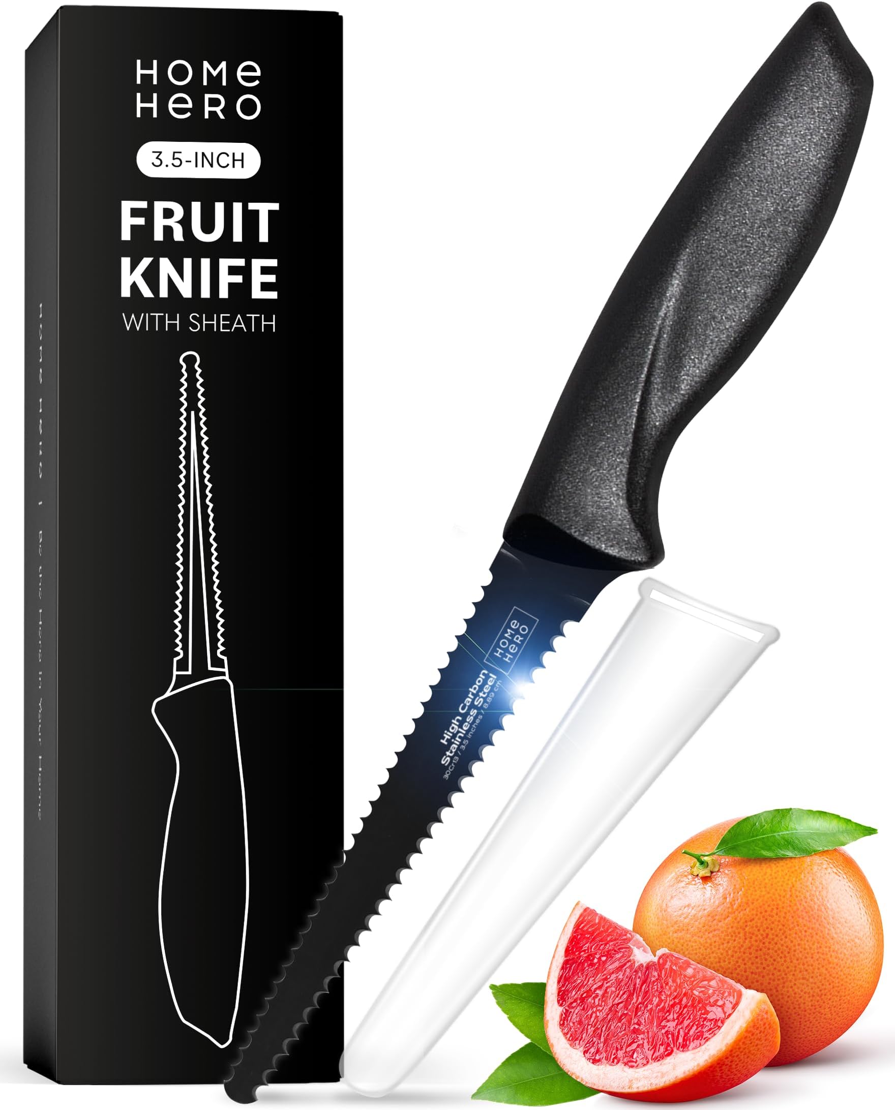 Amazon.com: Home Hero 2 Pcs Kitchen Knife Collection with Sheath ...