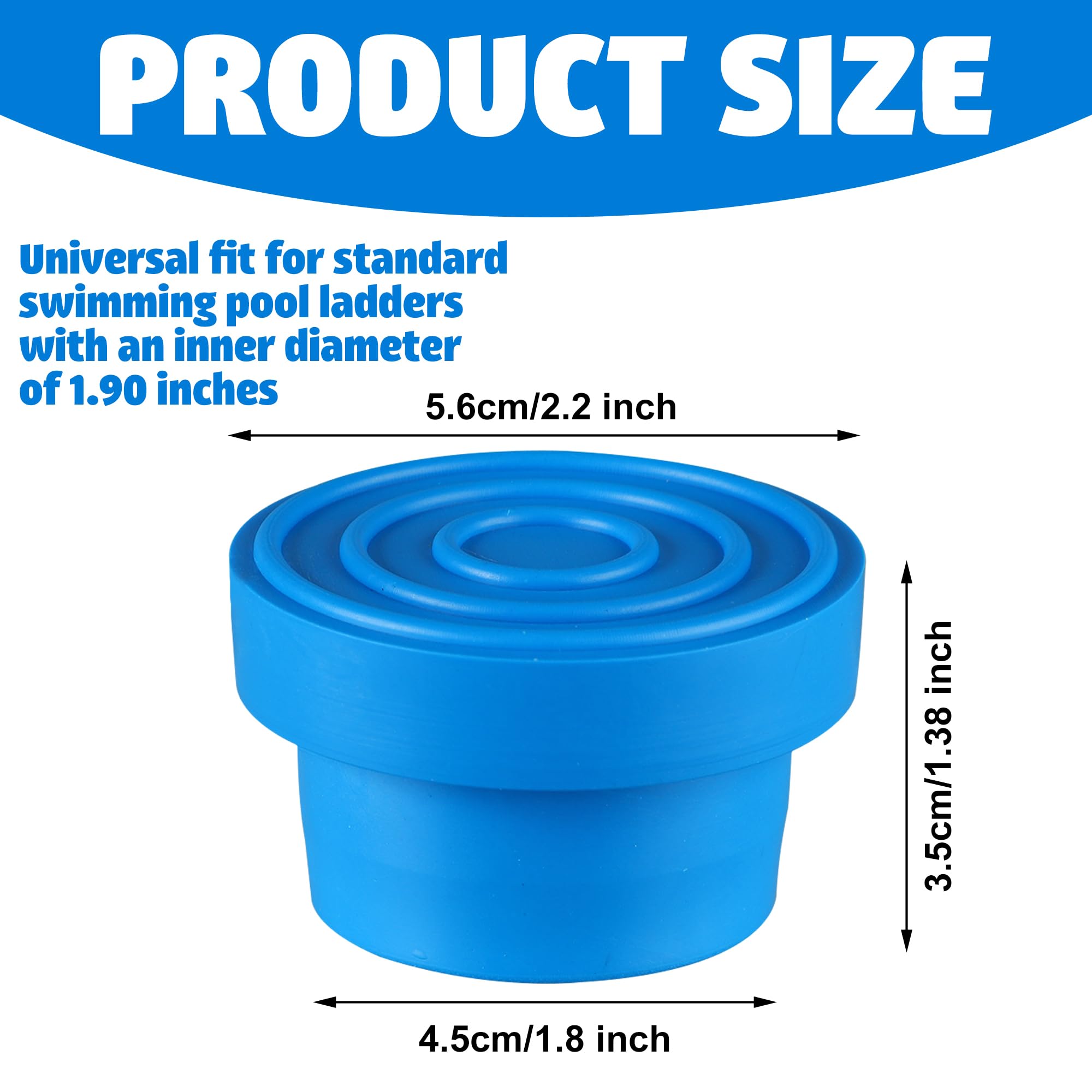 Snapklik.com : 4 Pack Pool Ladder Bumper Plugs For Inground Pool Rubber ...