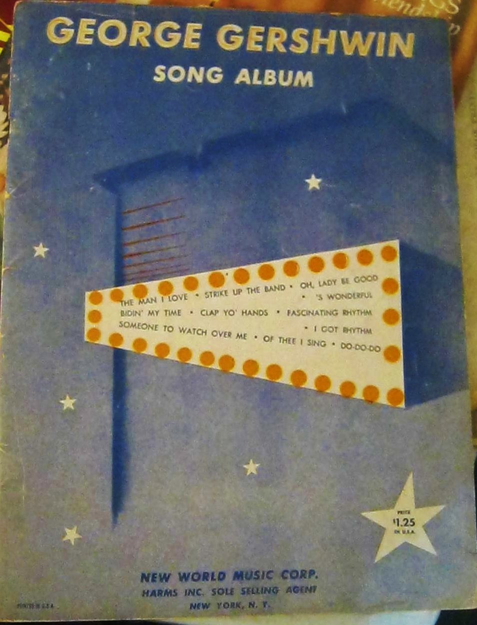 GEORGE GERSHWIN SONG ALBUM. Words and Music by George and Ira Gershwin ...