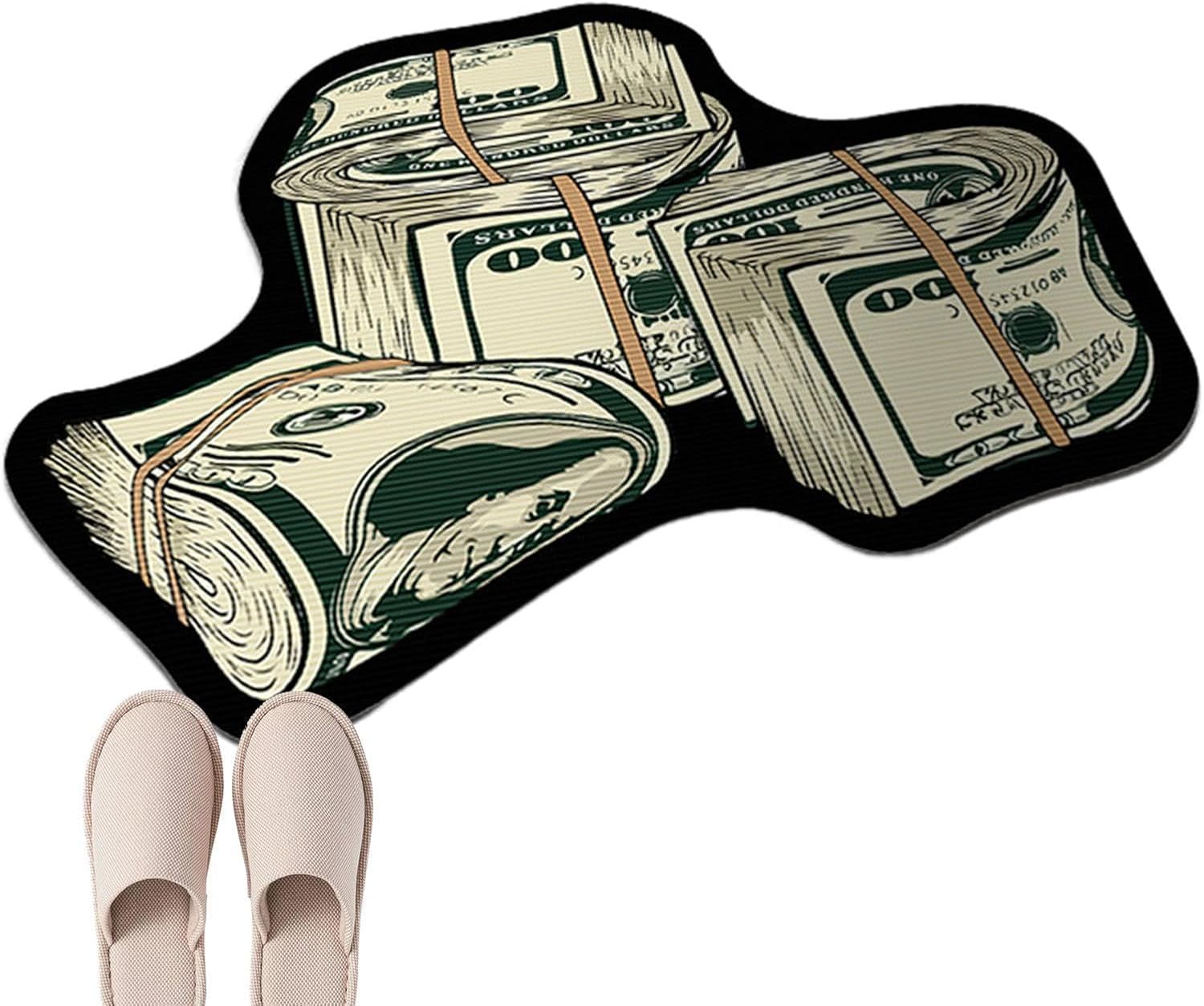 Floor Rugs for Bedroom Small, 100 Dollar Bill Money Carpet, Area Rug ...