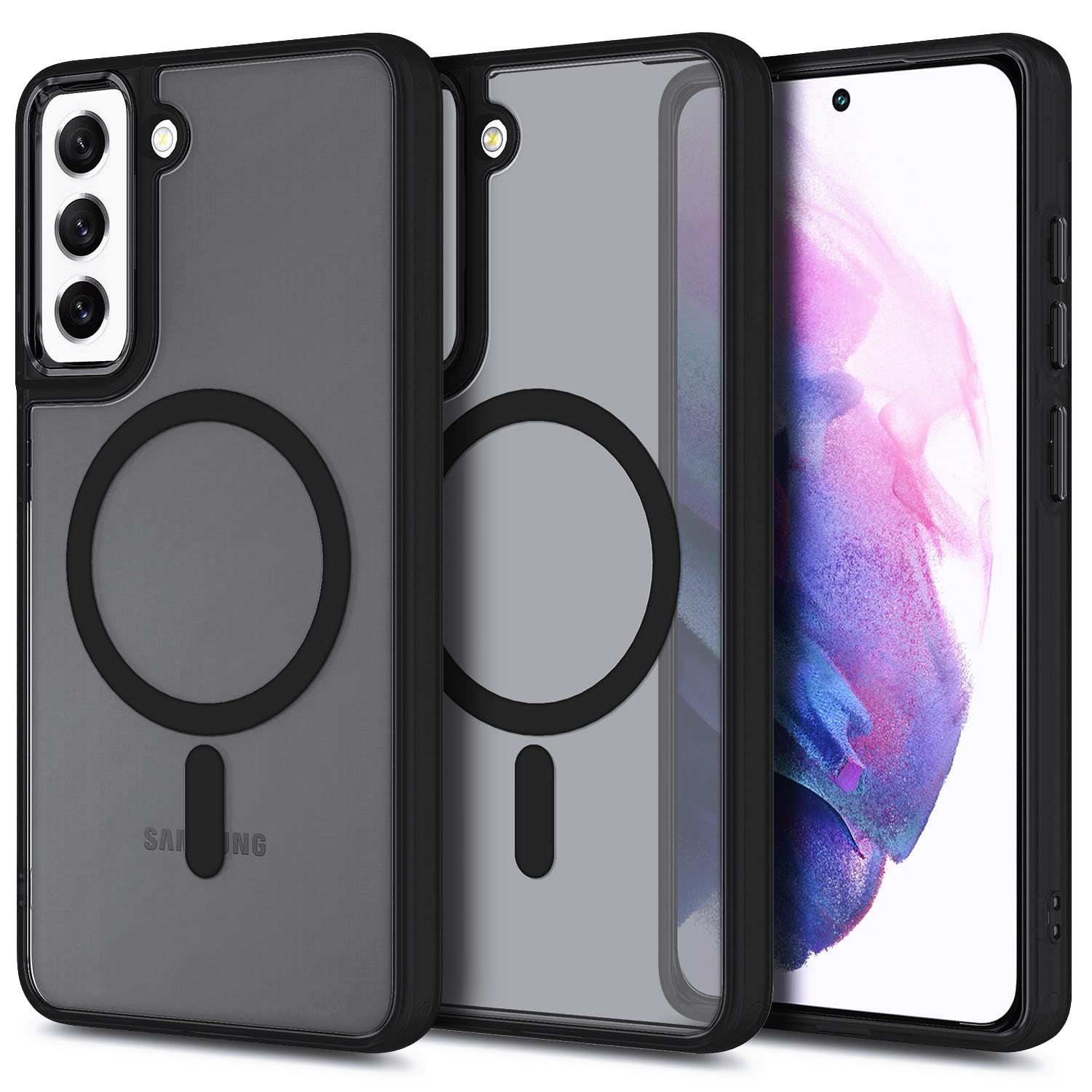 Amazon.com: YZB Designed for Samsung Galaxy S22 Magnetic Case [Compatible with MagSafe ...