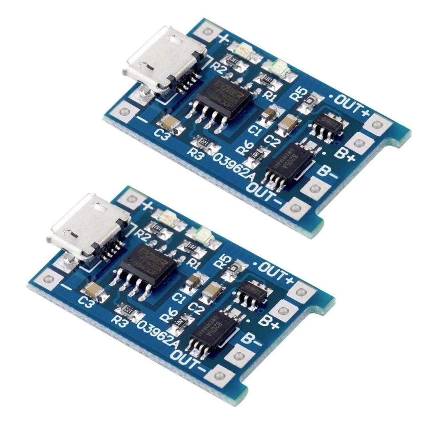 TP4056 Lithium Battery Charging Module With Protection (2) : Amazon.in ...