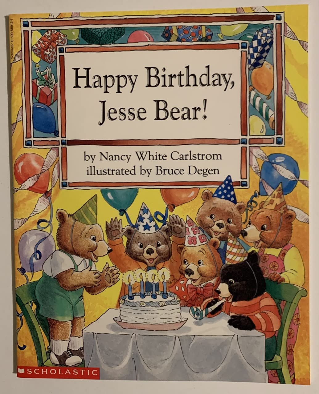 Happy Birthday, Jesse Bear: Carlstrom, Nancy White: 9780590589123 ...