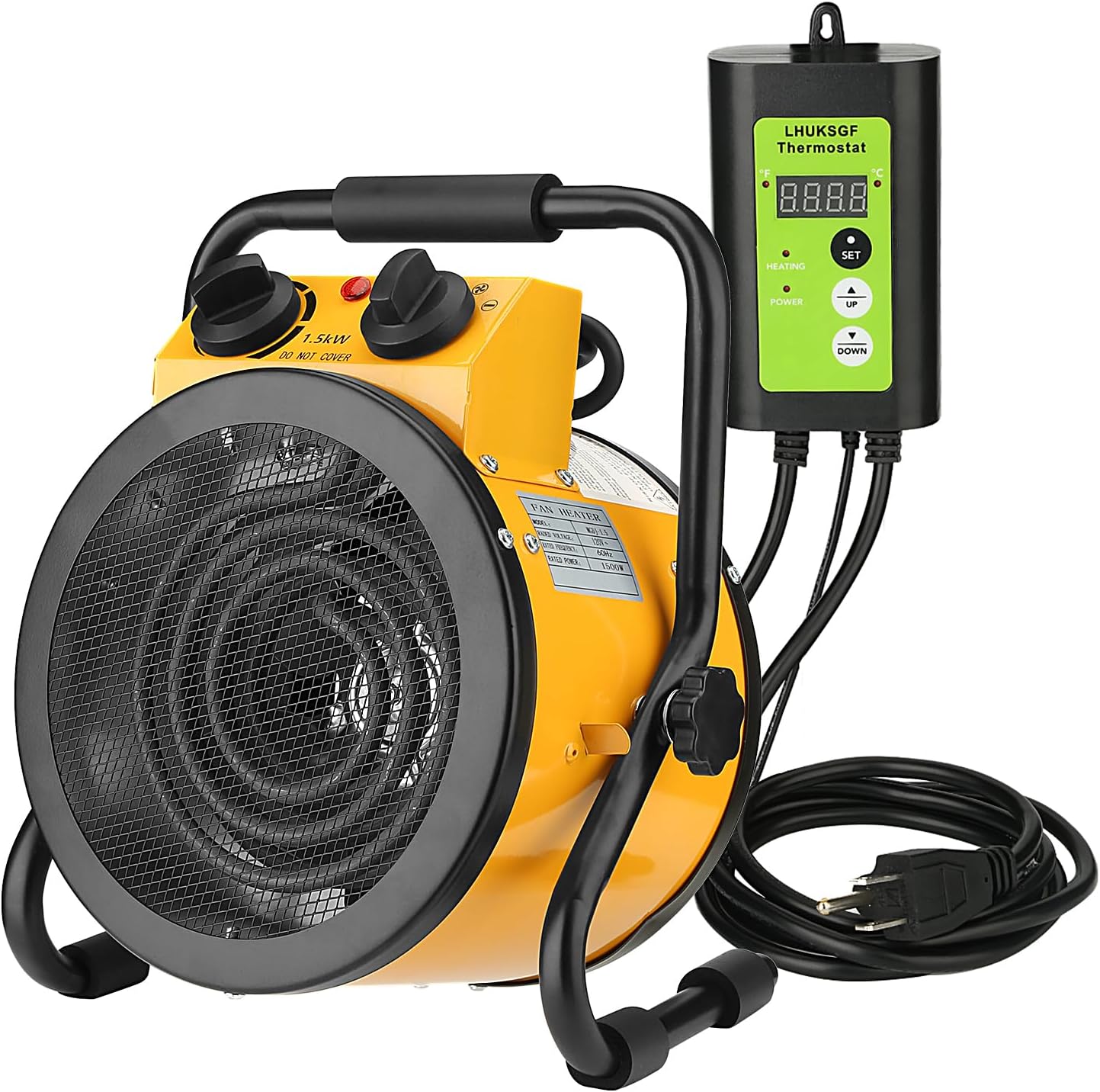 Amazon.com: LHUKSGF Greenhouse Heater with Digital Thermostat, Grow ...
