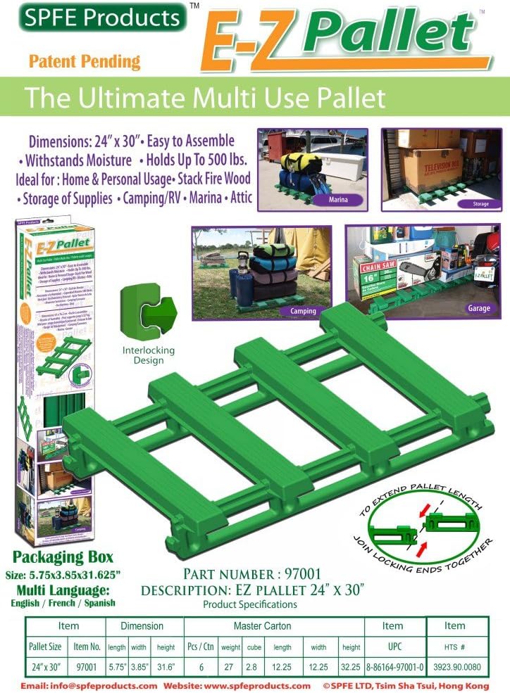 Amazon.com: EZ Pallet- Plastic Pallet : Industrial & Scientific