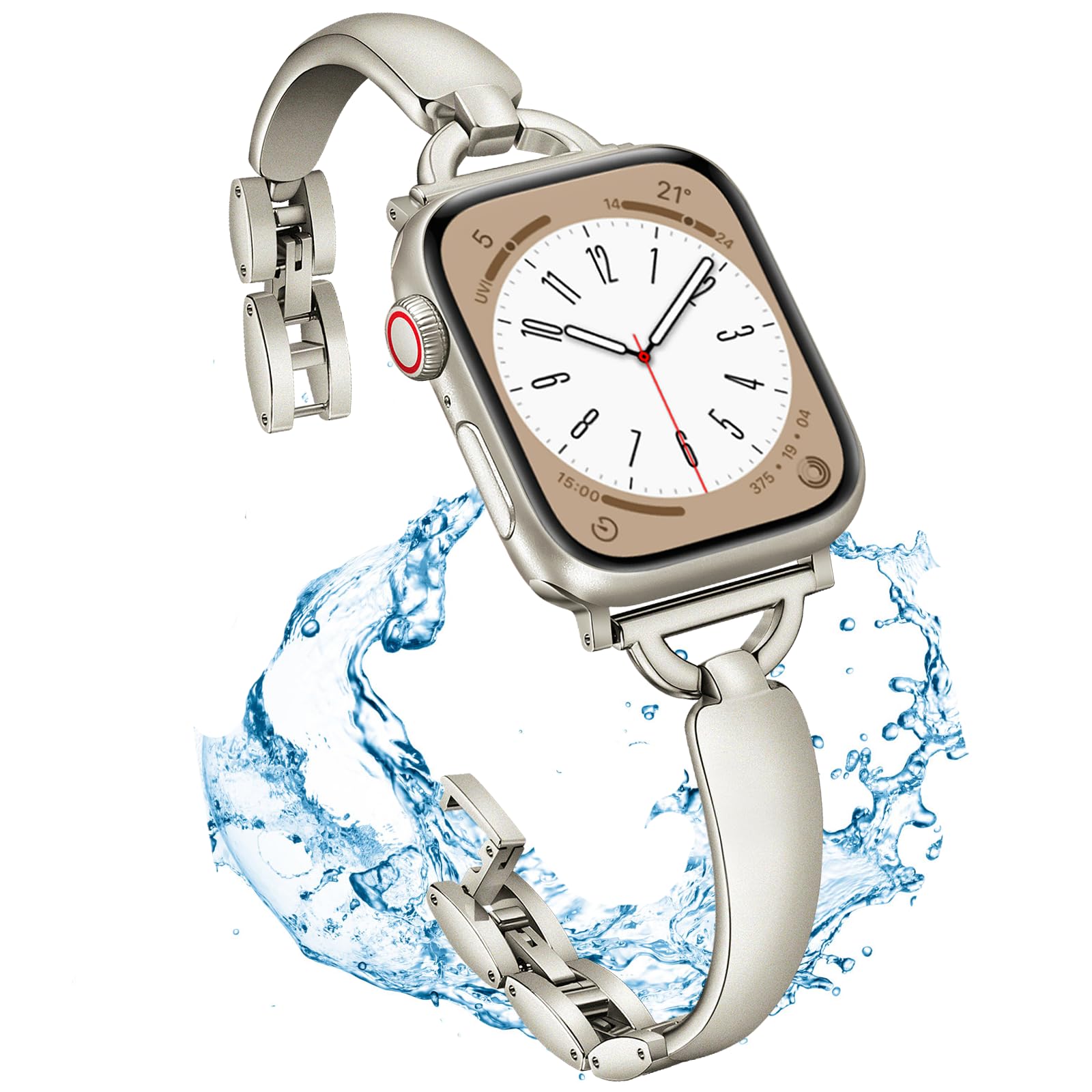 Starlight Stainless Steel Band Compatible Apple Watch Bracelet Band ...