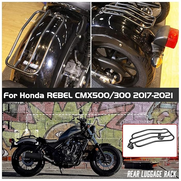 Buy for 17-22 Honda Rebel CMX 500 300 Motorcycle Rear Luggage Rack Top ...