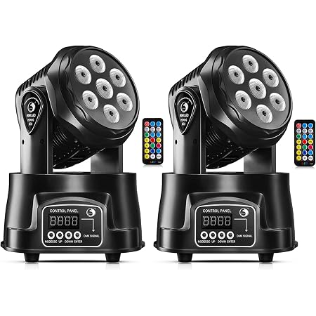 Amazon.com: Lixada Moving Head Light 7x10W Moving Head 4 In 1 RGBW ...