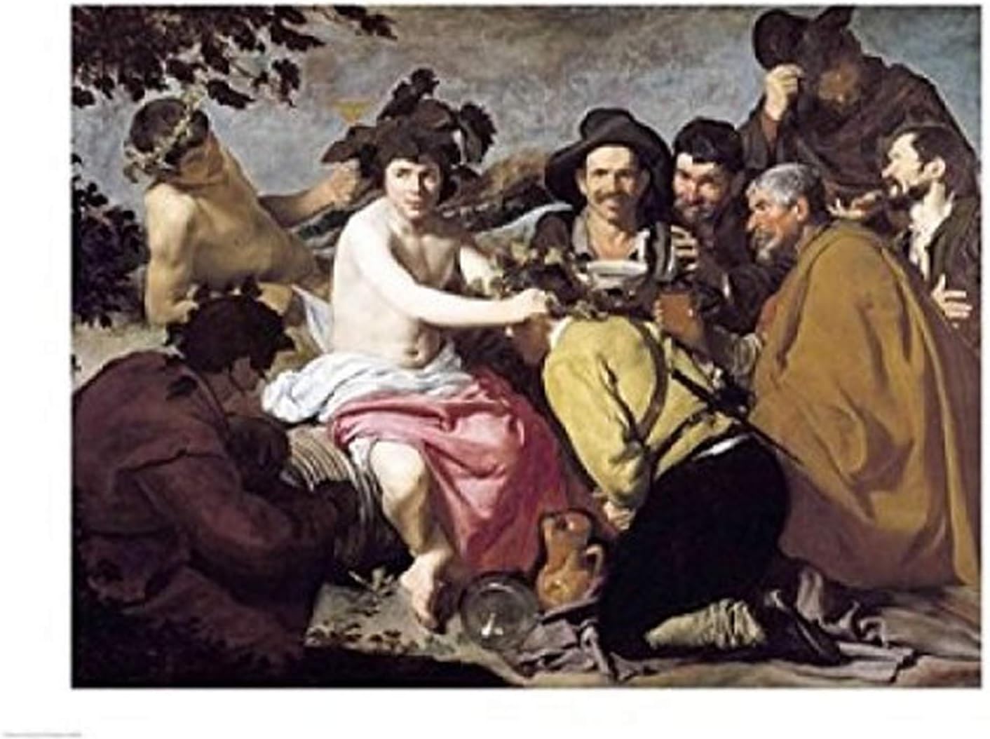 Amazon.com: Triumph of Bacchus 1628 Poster Print by Diego Velazquez (24 ...