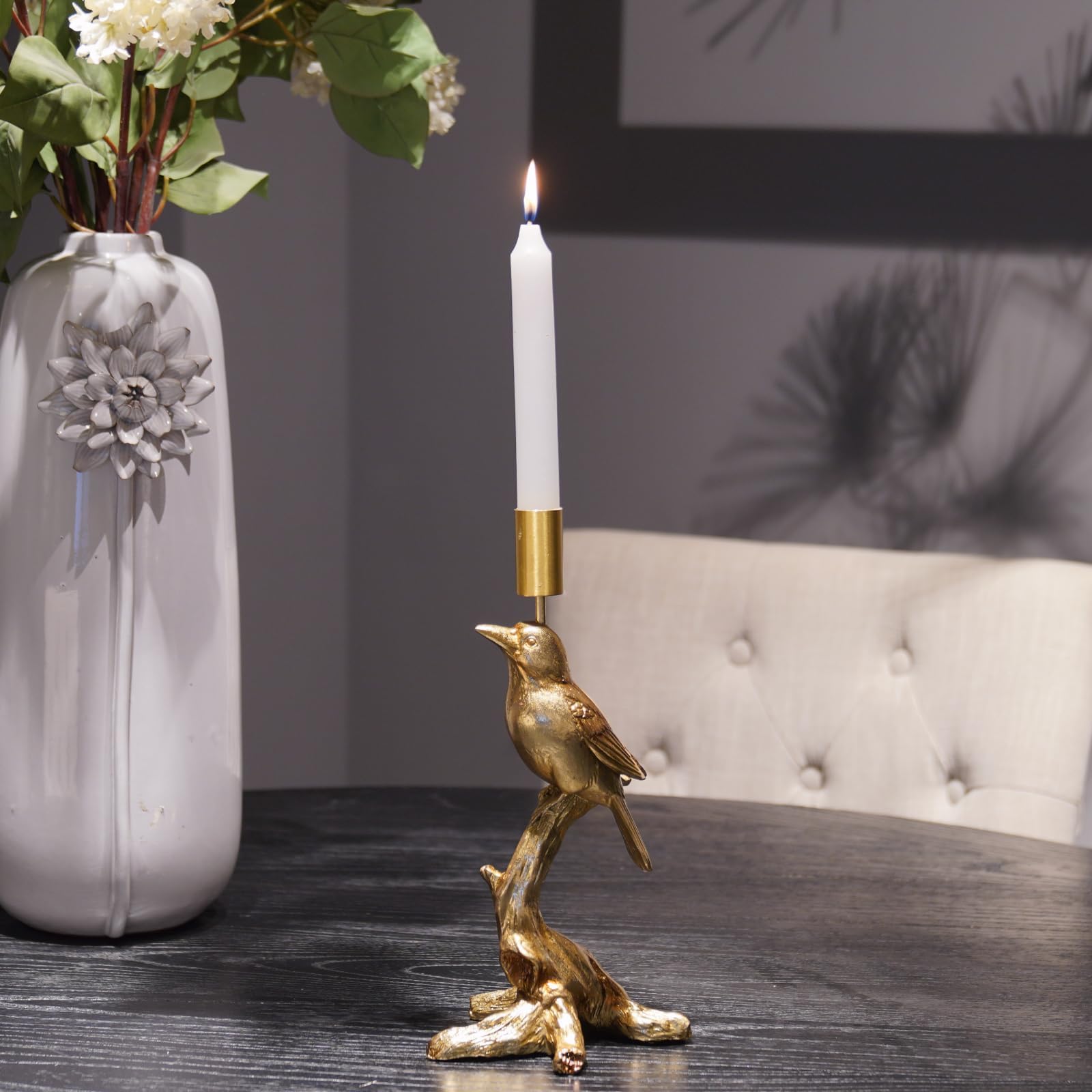 Amazon.com: Mouse Reading Taper Candle Holders, Creative Animal ...