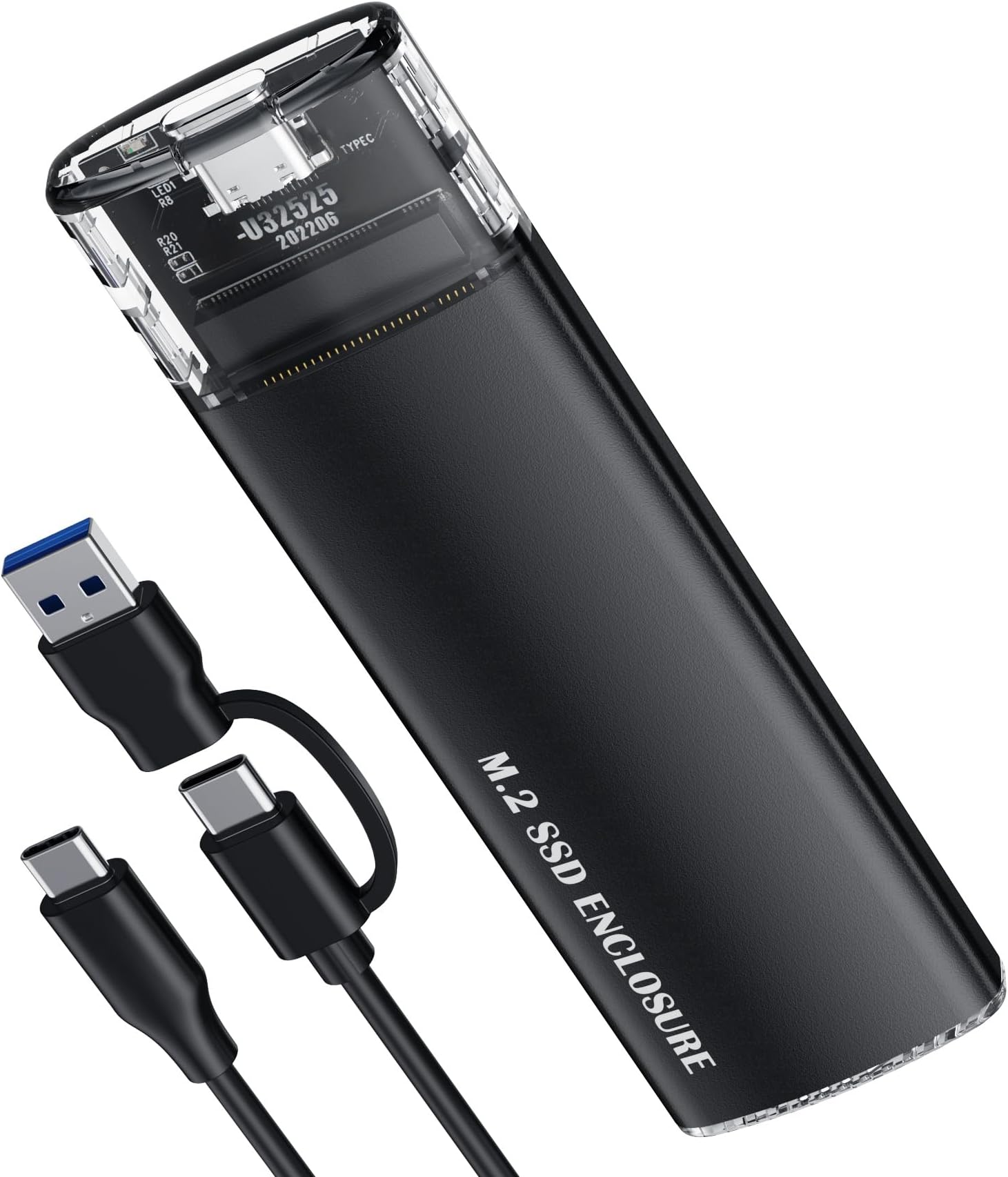 Amazon.com: M.2 Enclosure – NVMe & SATA SSD Enclosure – Supports USB4 ...