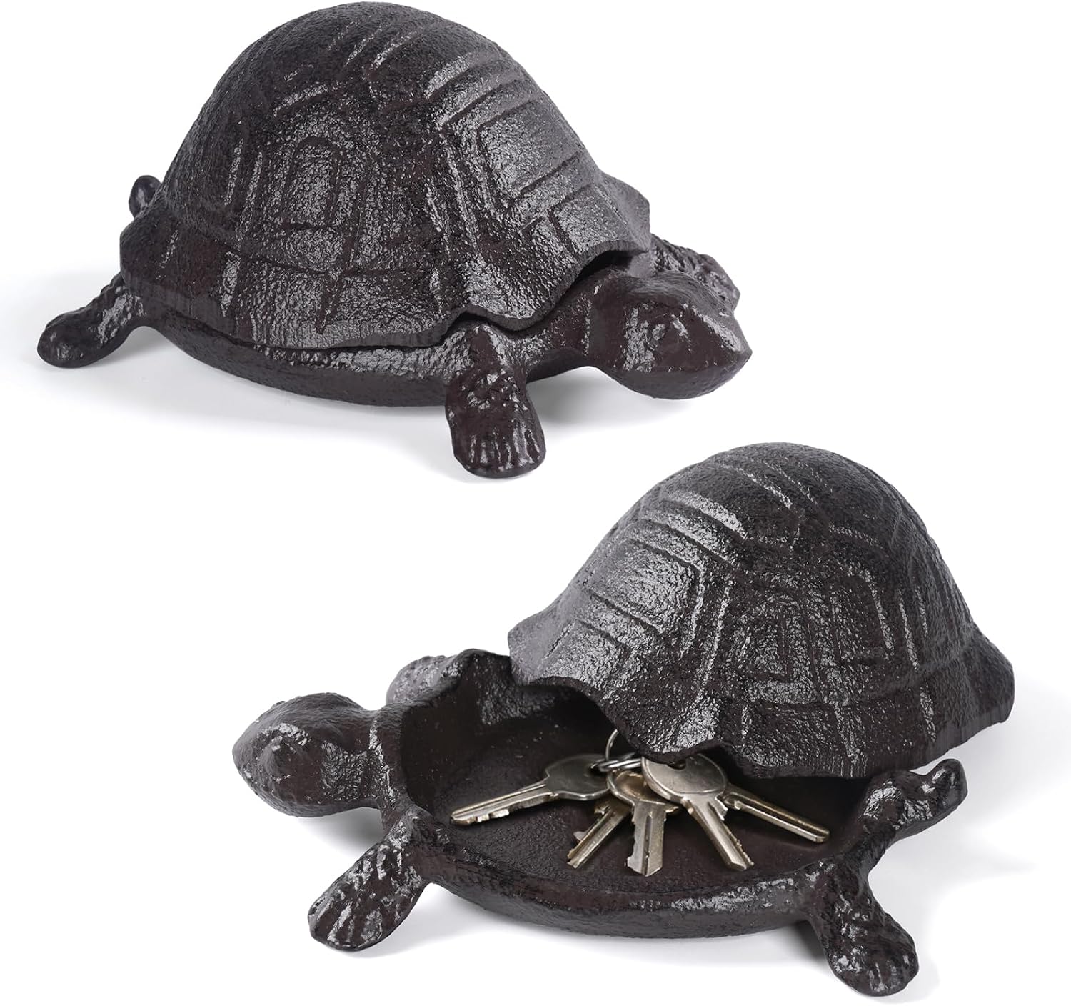 Cast Iron Turtle Key Hider - Decorative Hidden Key Holder Clever ...