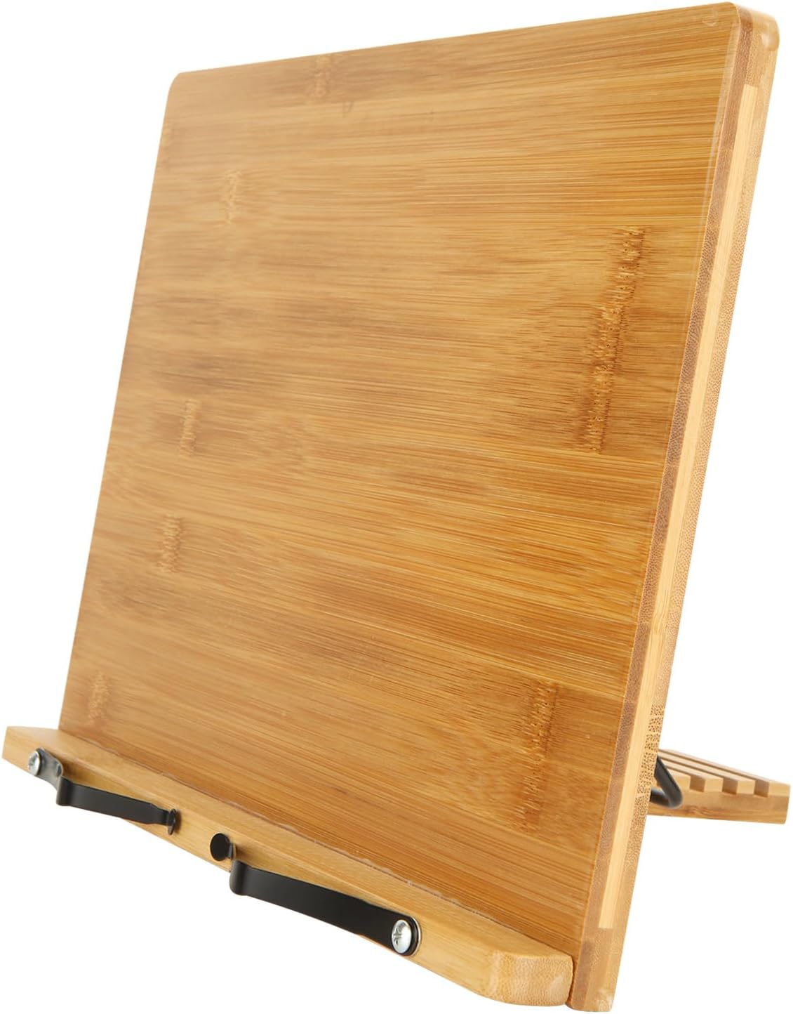 SHUESS Bamboo Recipe Book Stand - Cook Book Stands for Kitchen - Book ...