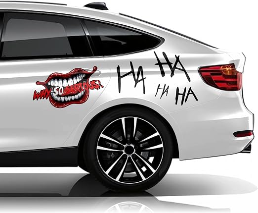 Amazon.com - Haha Decals for Cars, Why So Serious - Car Decals ...