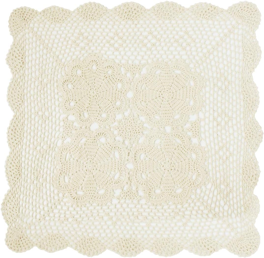 Amazon.com: kilofly Handmade Crochet Cotton Lace Table Sofa Doily ...
