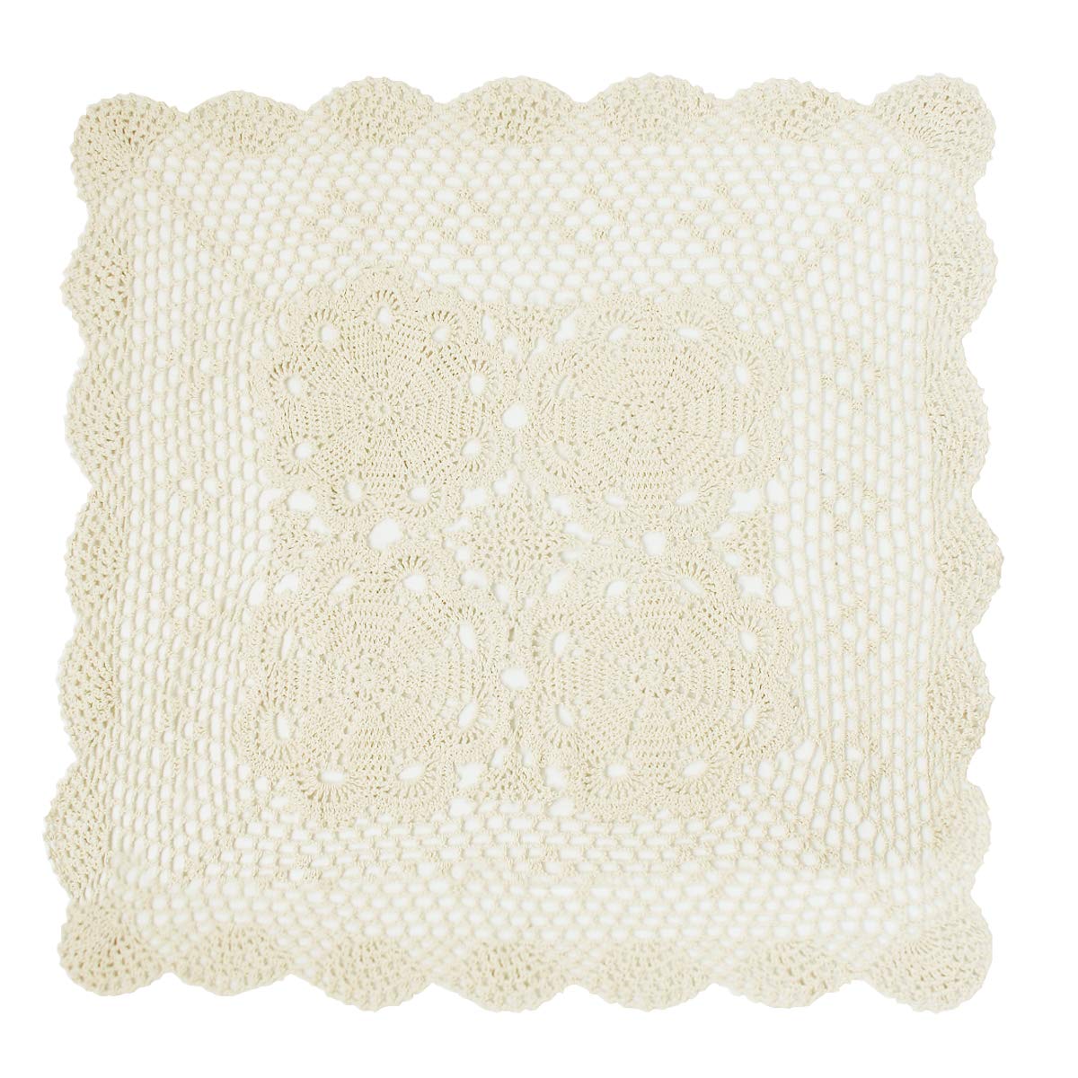 Snapklik.com : Kilofly Handmade Crochet Cotton Lace Table Placemats ...