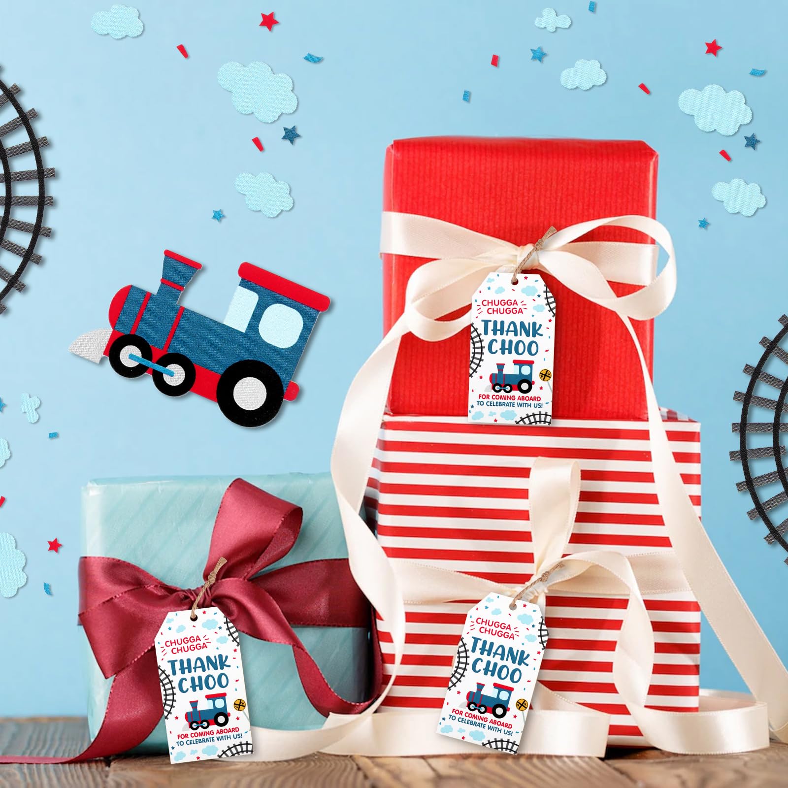 Best Party Favor Train Vibrant Train Themed Party Favor Bags Handles