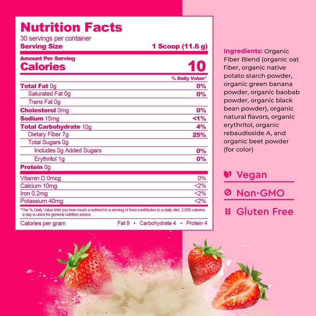 Boost Biome Mezcla de fibra orgánica polvo de almidón resistente con ...