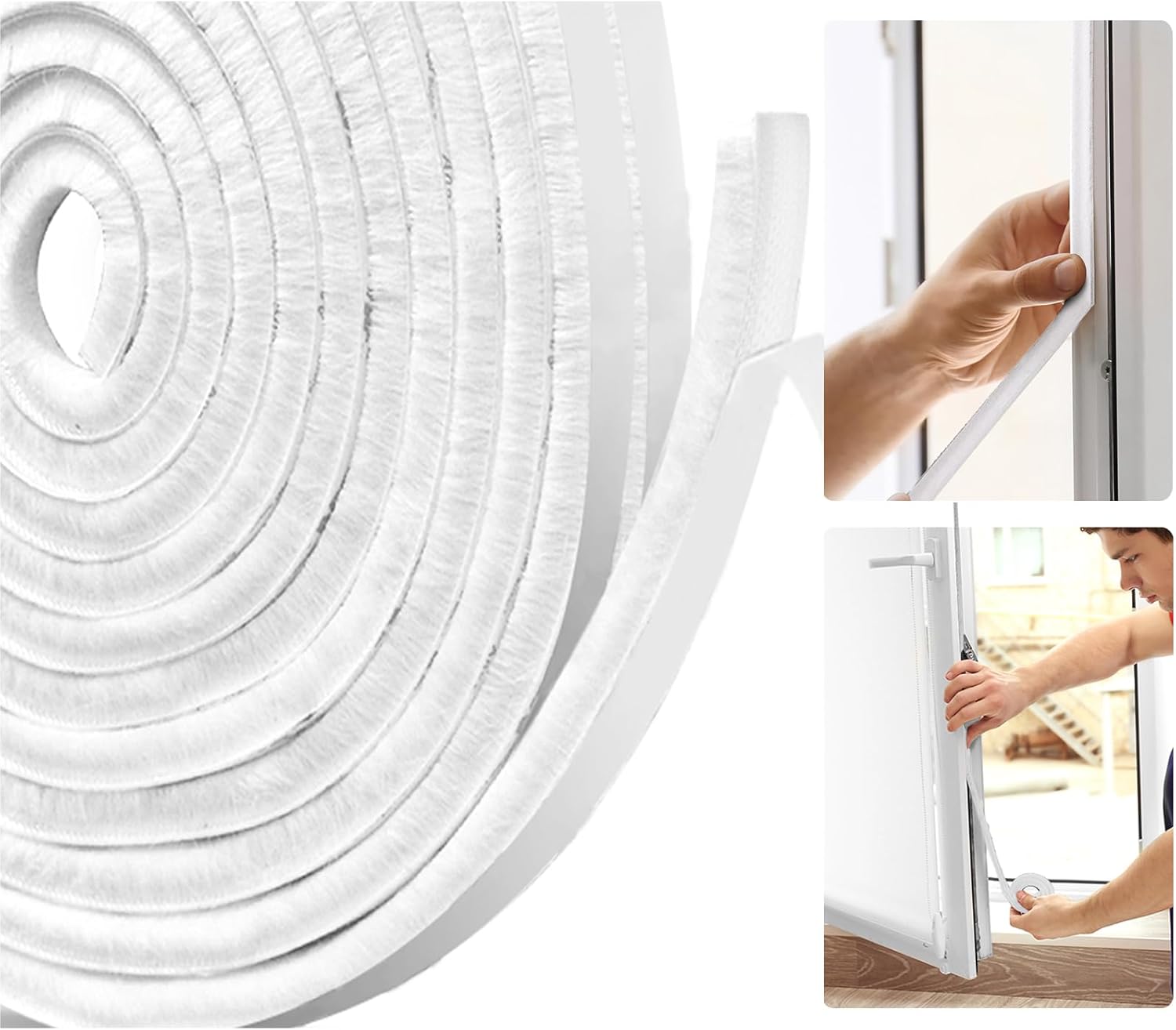 AFAXINRIE Draft Excluder, Window Draught Excluder, 10m(L) x 9 mm(W) x ...