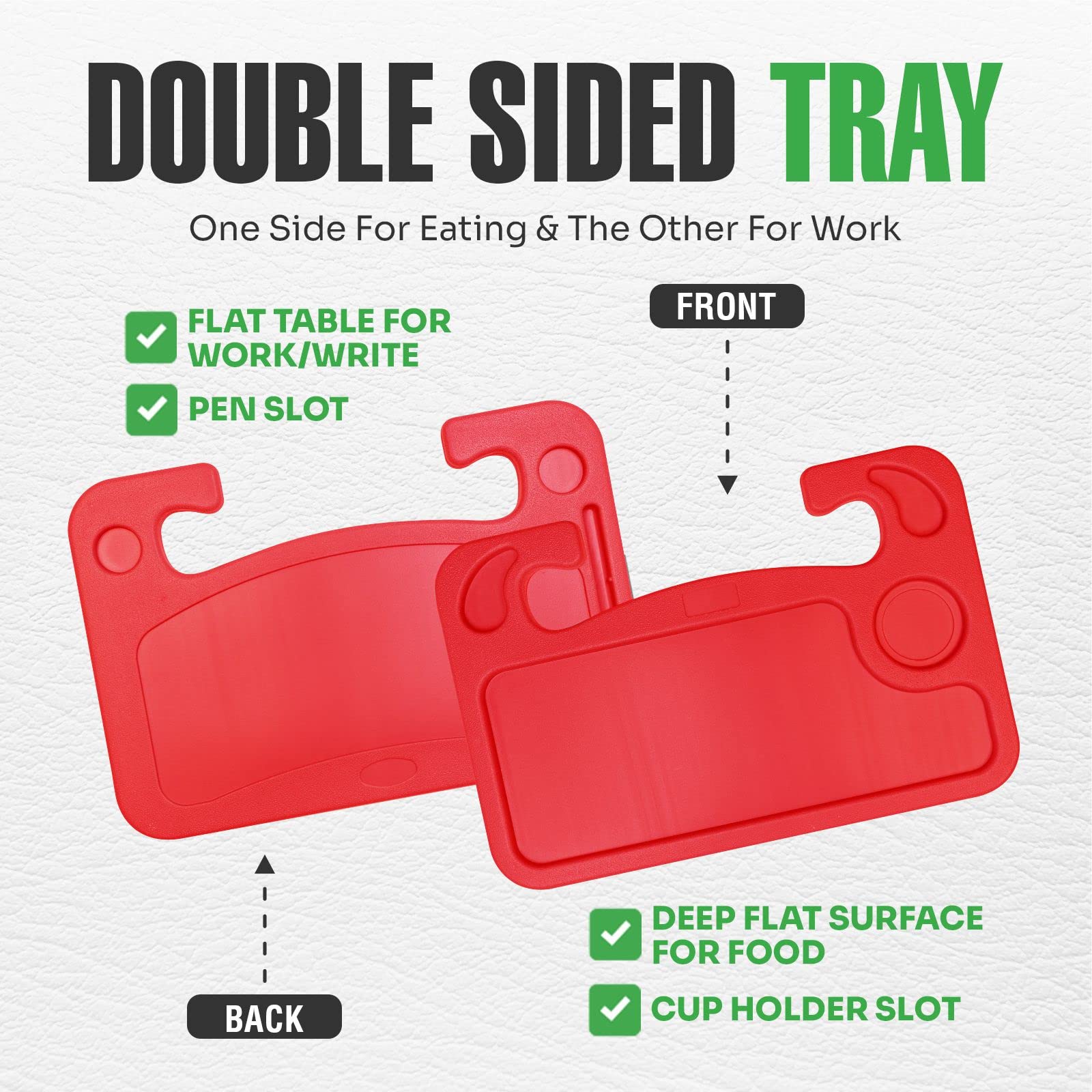 Snapklik.com : Lebogner Steering Wheel Tray, Car Food Trays For Eating ...