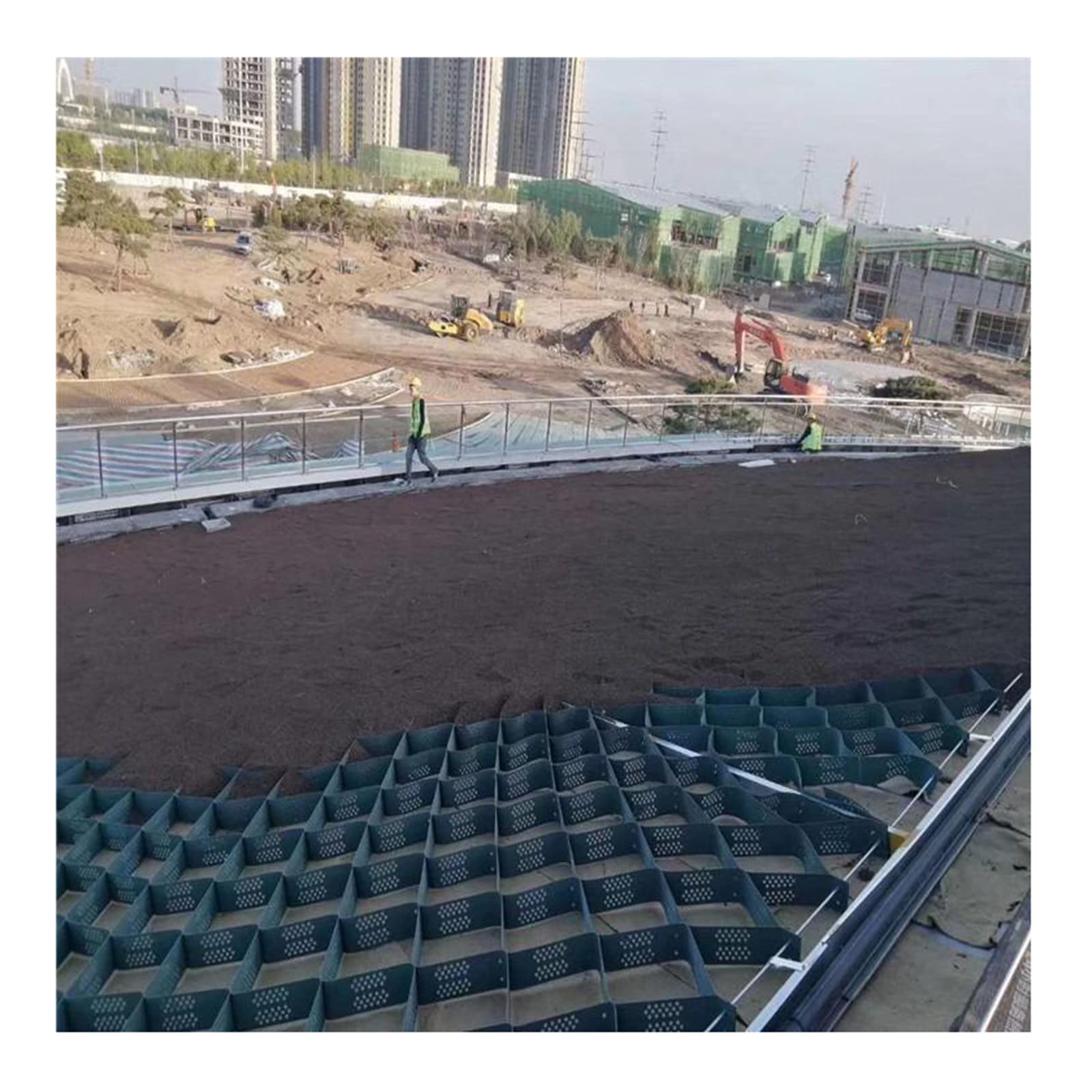 Qweasdf Ground Permeable Pavers Grid Parking Pad Landscaping Walking ...