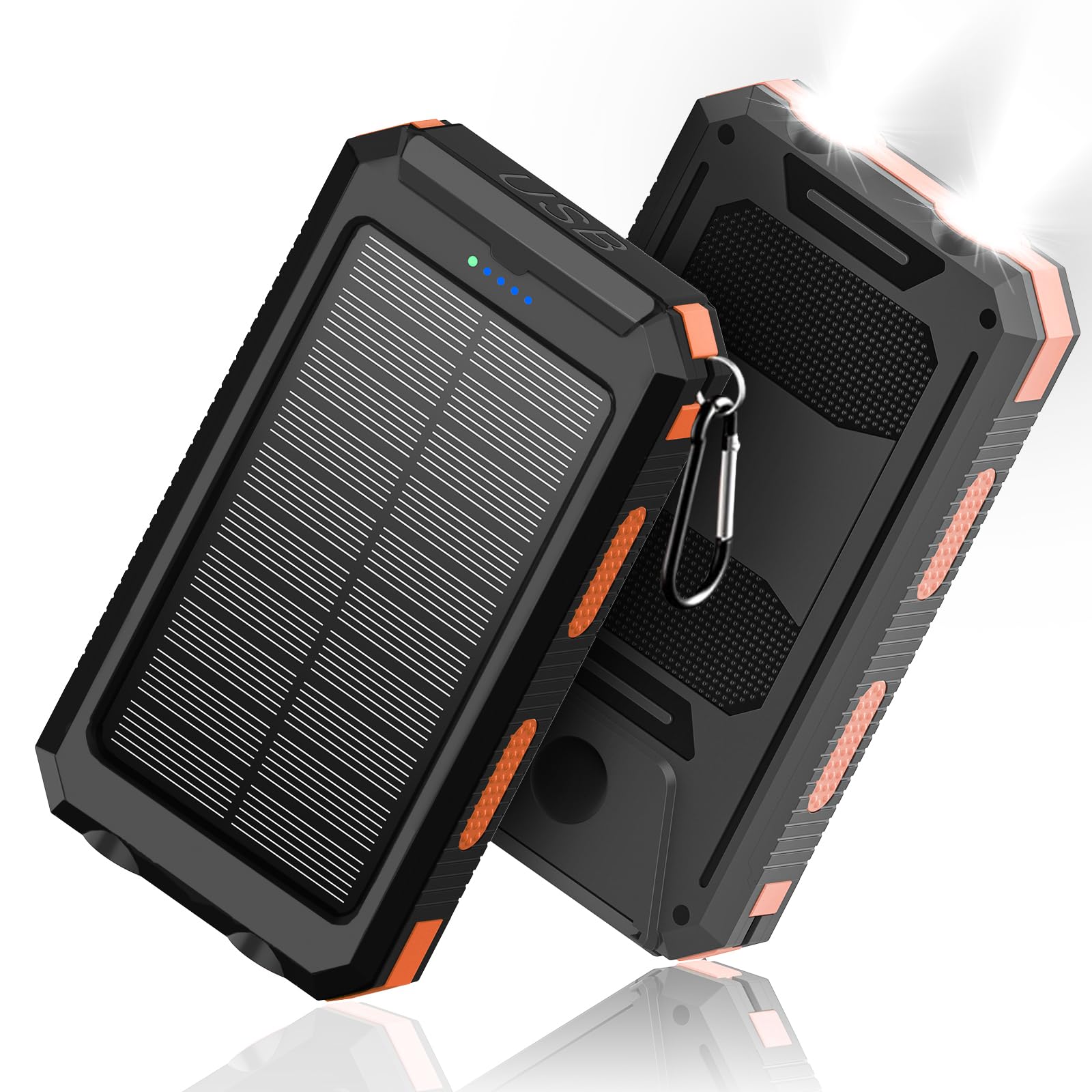 Snapklik.com : Rasbes 38800mAh Solar Charger, Portable Power Bank IPX5 ...